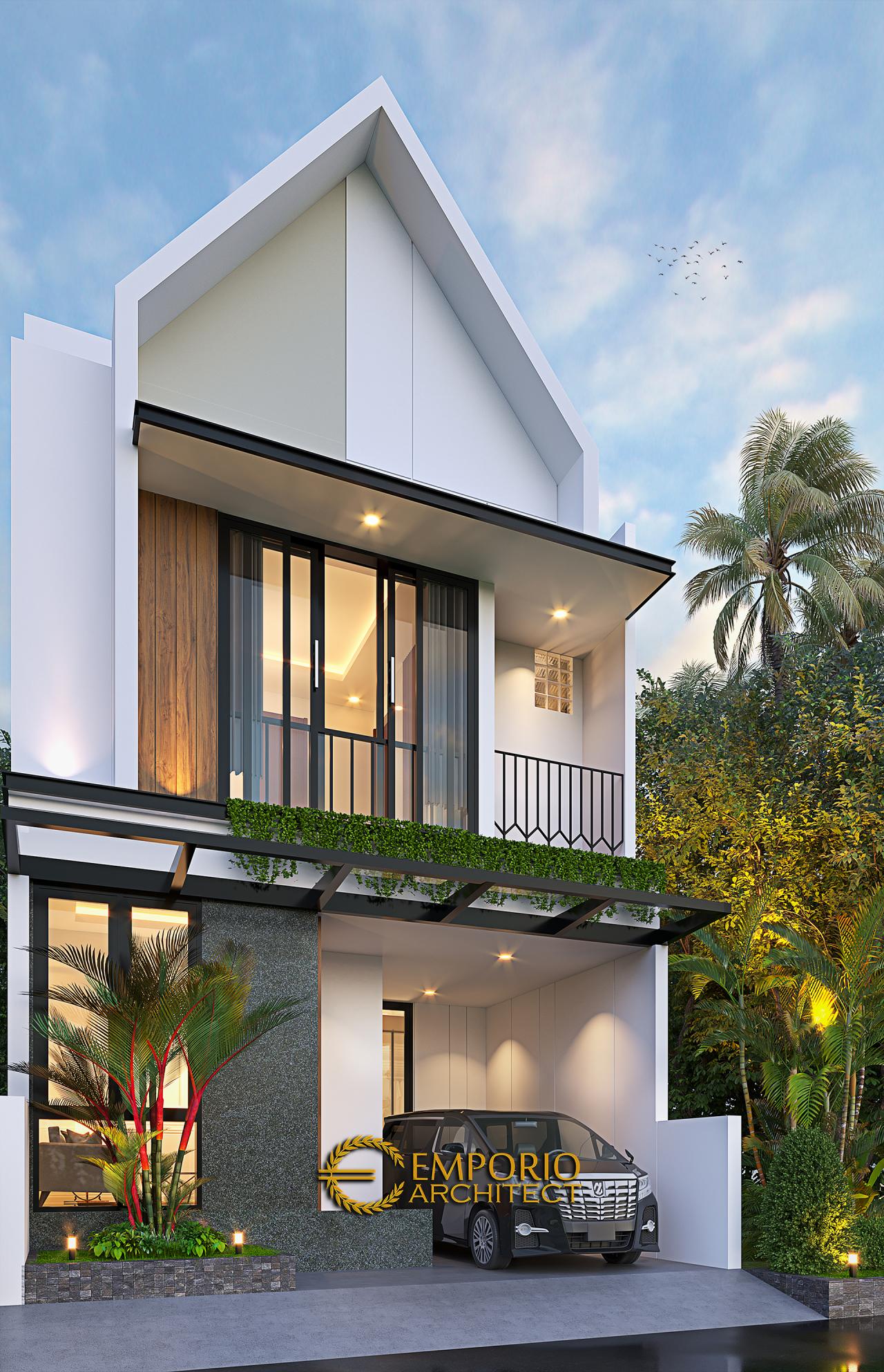 Desain Rumah Mewah dengan Atap Unik di Jakarta