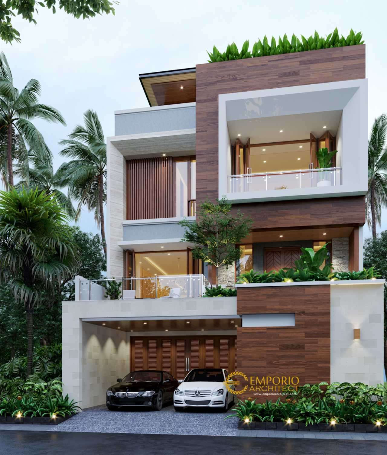 Desain Rumah Unik Style Modern Tropis Karya Emporio Architect