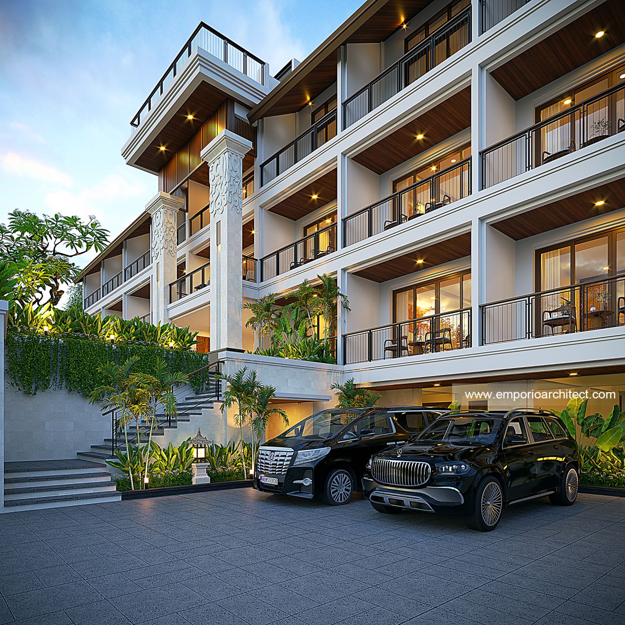 Mr. ATN 1733 Villa Bali Building 4 Floors Design - Badung, Bali 38697 ...