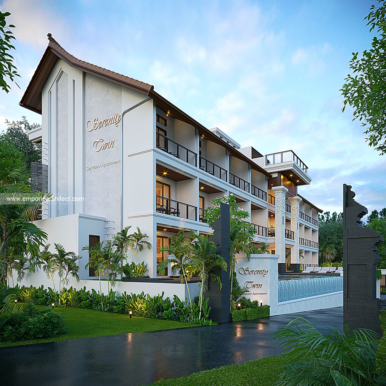 Mr. ATN 1733 Villa Bali Building 4 Floors Design - Badung, Bali 38698 ...