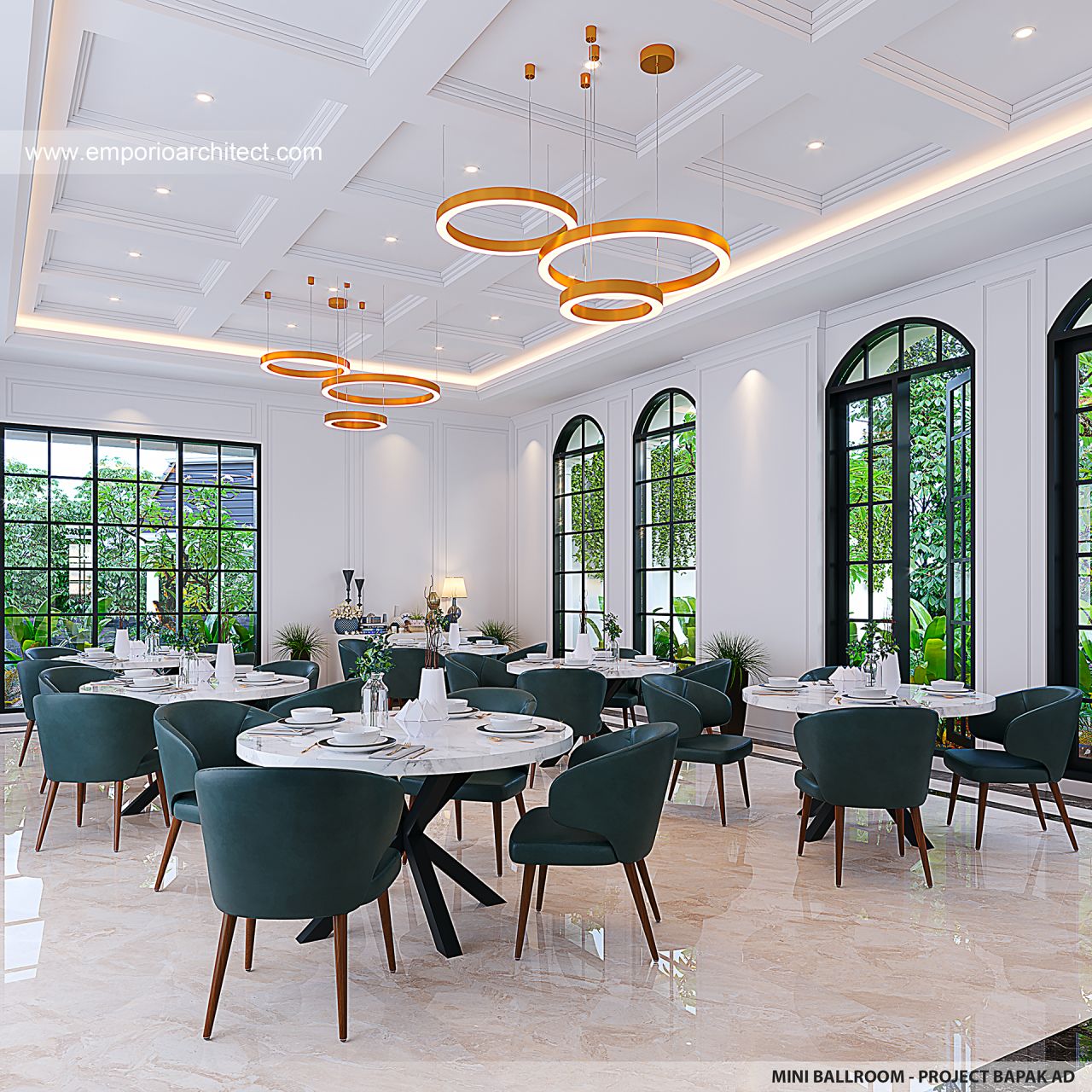 Desain Mini Ballroom Grand Marina Club House Klasik 3 Lantai Bapak AD ...