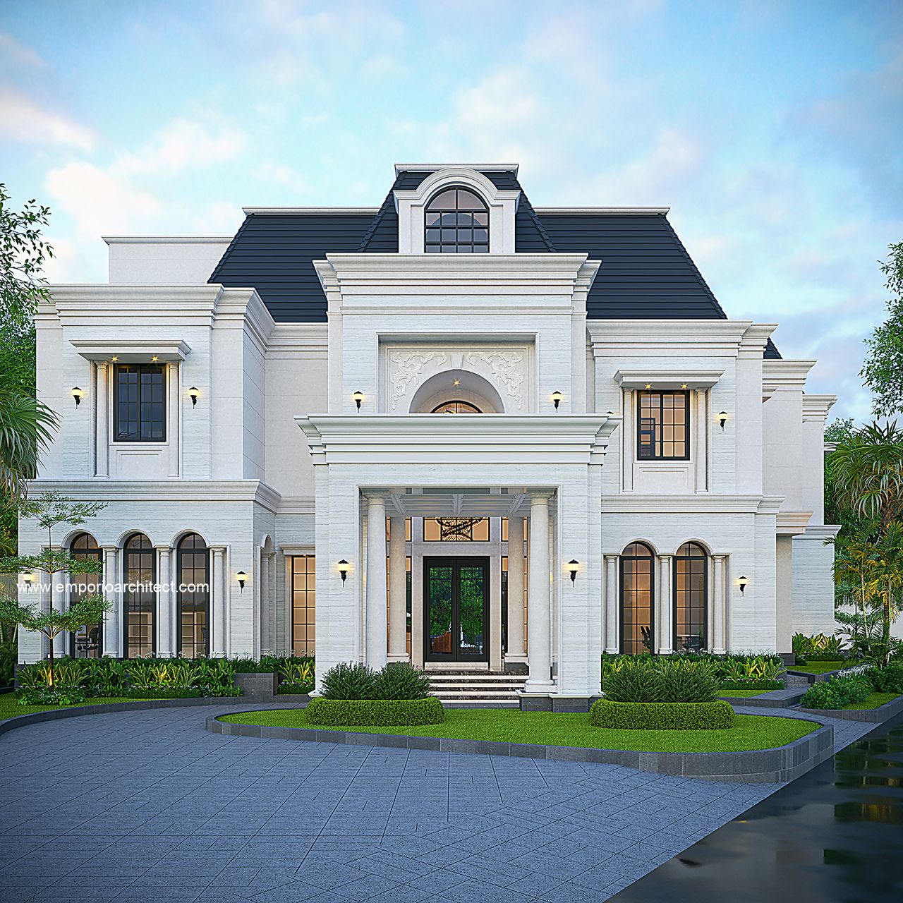 Mr. AD 1699 Classic Grand Marina Club House 3 Floors Design - Makassar ...