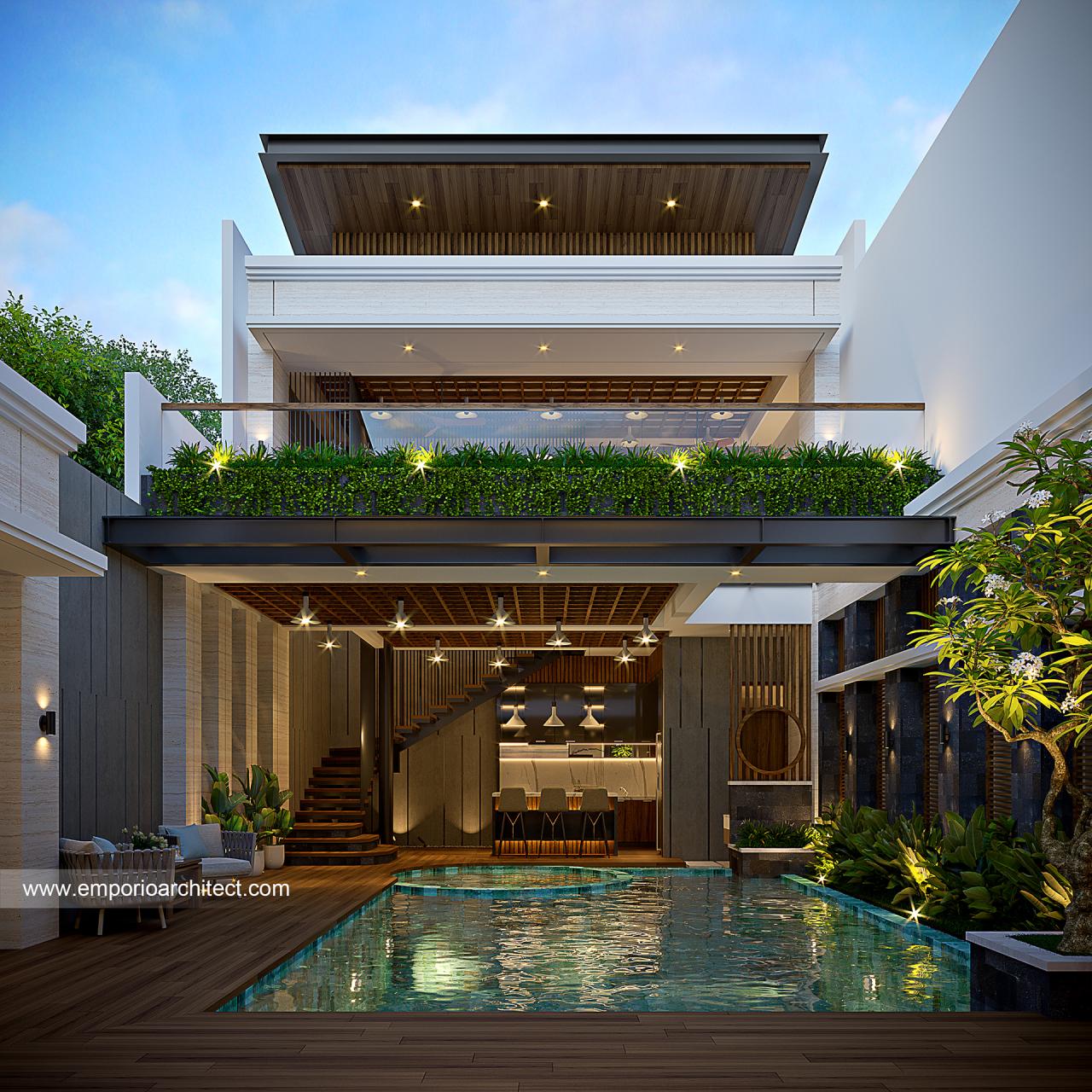 Desain Gazebo Modern 2 Lantai Bapak FTH II 1544 di Kudus, Jawa Tengah