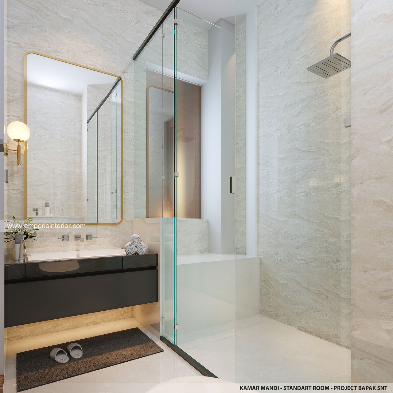 Desain Kamar Mandi Hotel Modern Luxury Tropis 4 Lantai Bapak SNT di ...