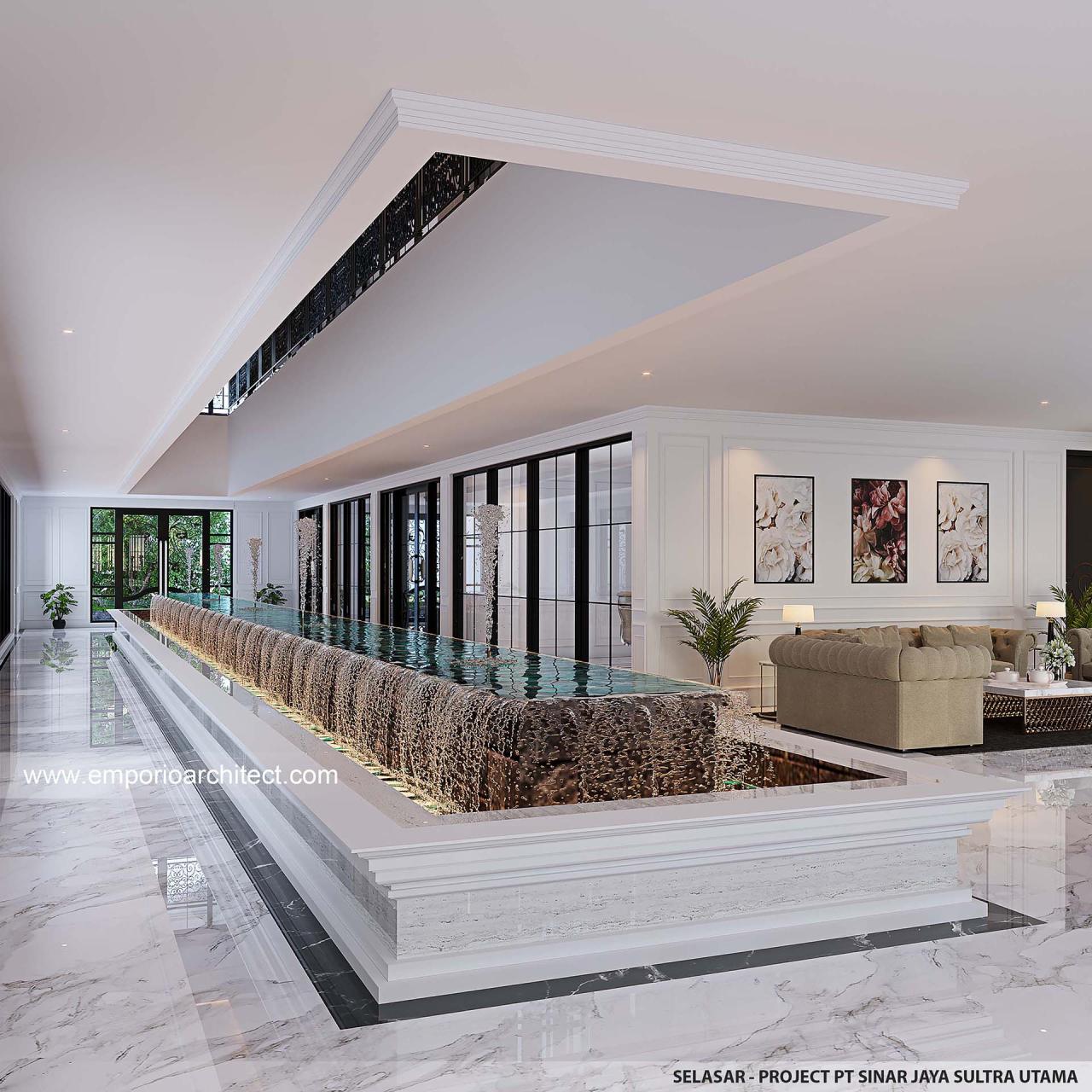 Desain Selasar Kantor Klasik 4.5 Lantai SJSU di Kendari, Sulawesi ...