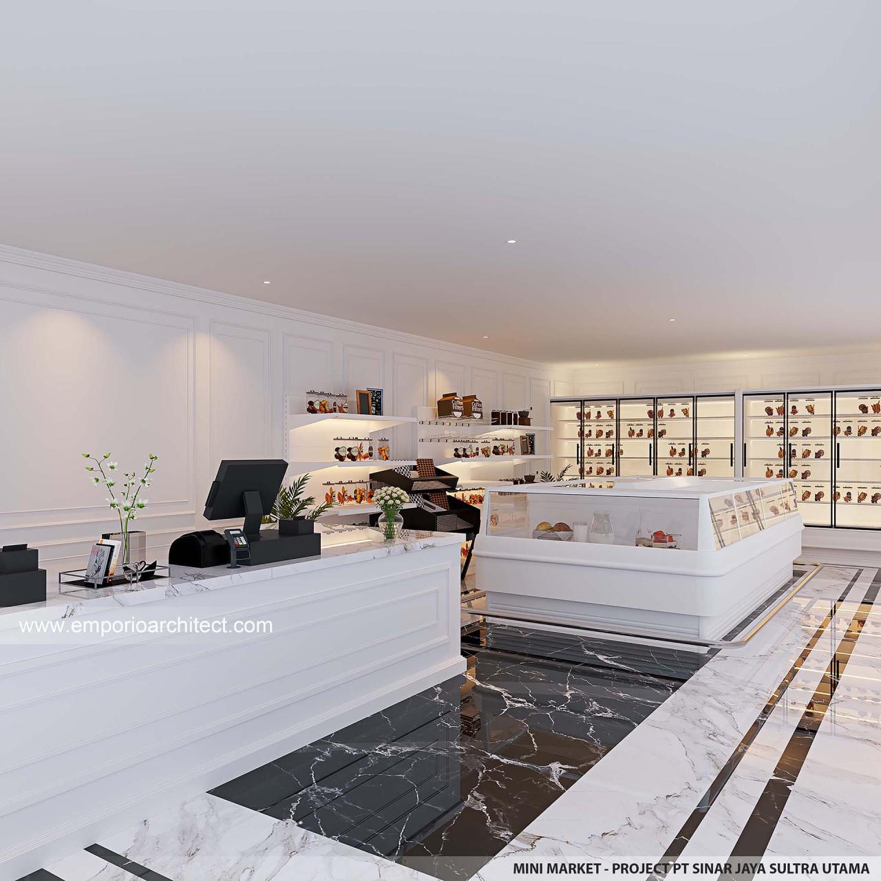 Desain Mini Market Kantor Klasik 4.5 Lantai SJSU di Kendari, Sulawesi ...