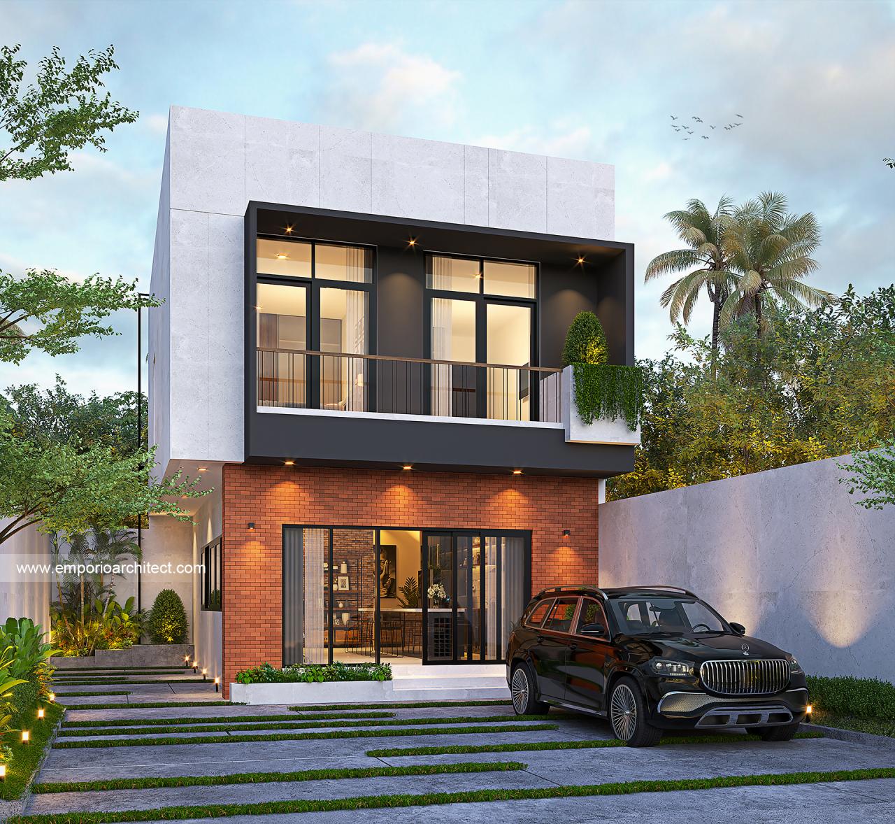 Desain Kantor Modern 2 Lantai Bapak Bobon Santoso di Badung, Bali ...