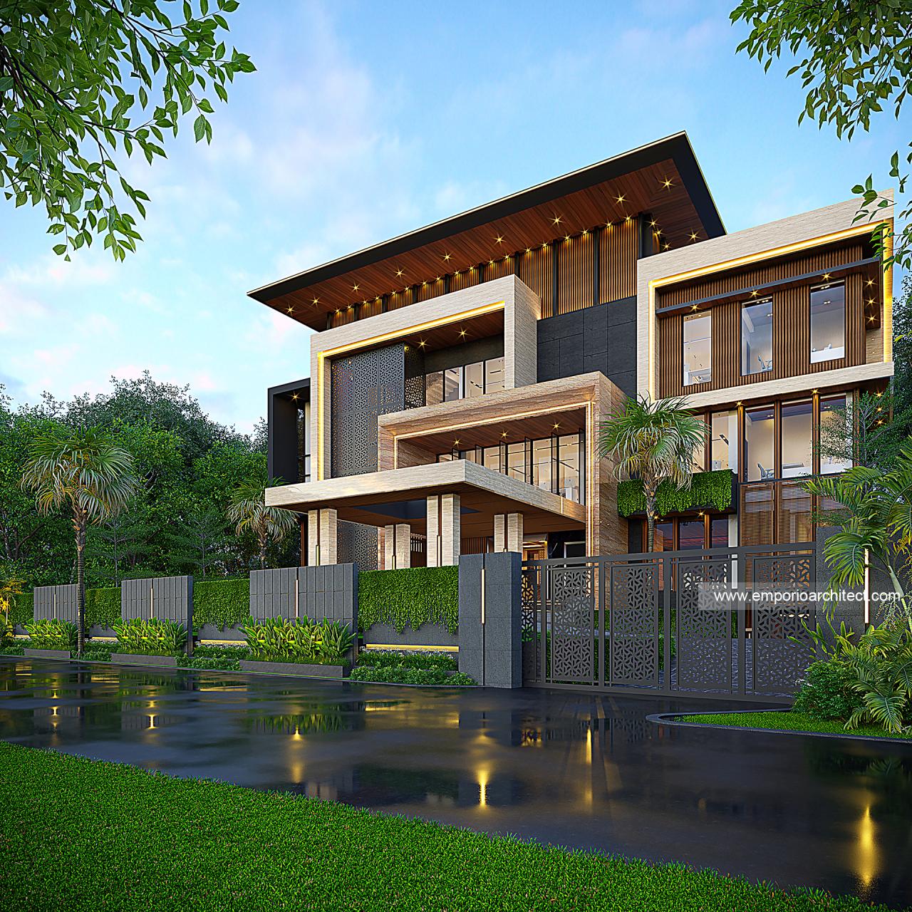 Mrs. SLL 1595 Modern Office 4 Floors Design - Jakarta 33362 - Facade Design