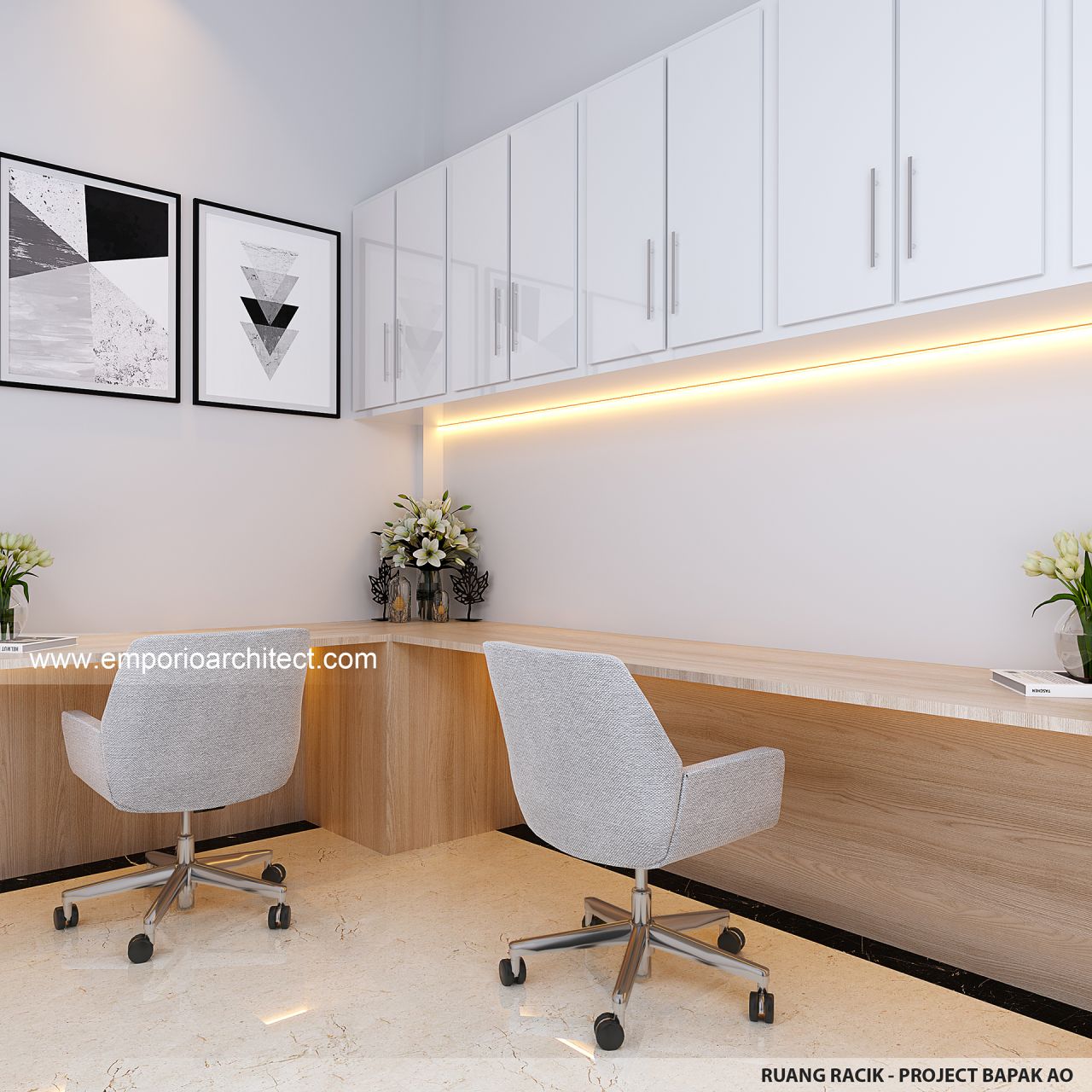Desain Ruang Racik Klinik Orchid Klasik 2 Lantai Bapak AO di Malang ...