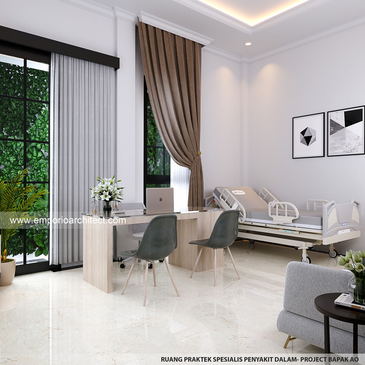 Desain Ruang Praktek Spesialis Penyakit Dalam Klinik Orchid Klasik 2 ...