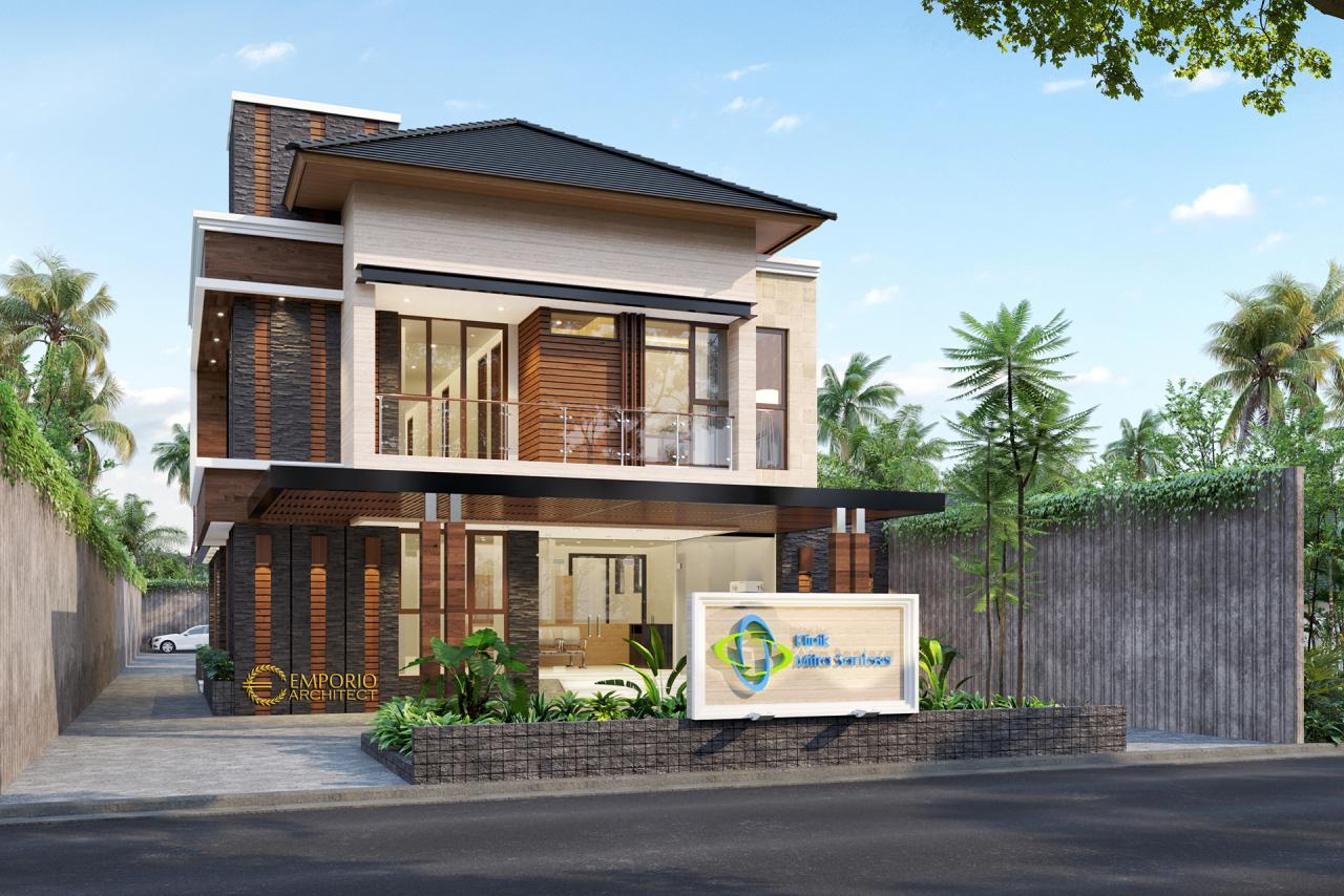 Desain Klinik Mitra Santosa Modern 2 Lantai di Bandung, Jawa Barat Desain Klinik Mitra Santosa Modern 2 Lantai di Bandung, Jawa Barat