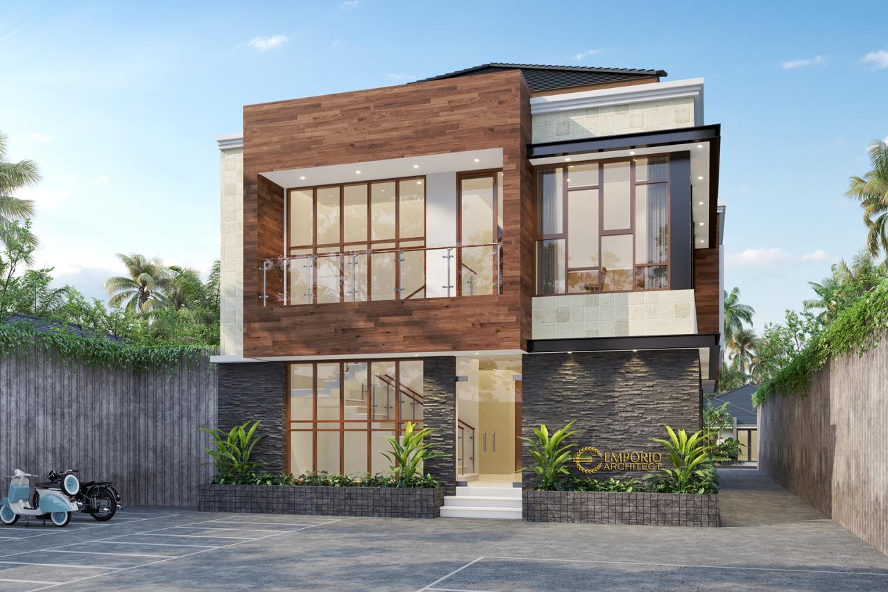 Desain Tampak Belakang 1 Klinik Mitra Santosa Modern 2 Lantai di ...