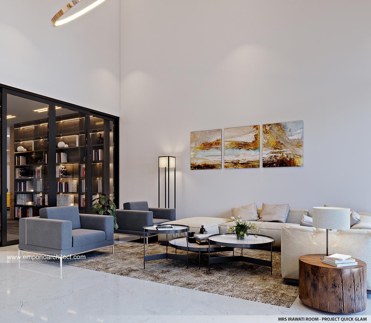 Desain Mrs. Irawati Room Klinik Kecantikan Quick Glam Modern 4 Lantai ...