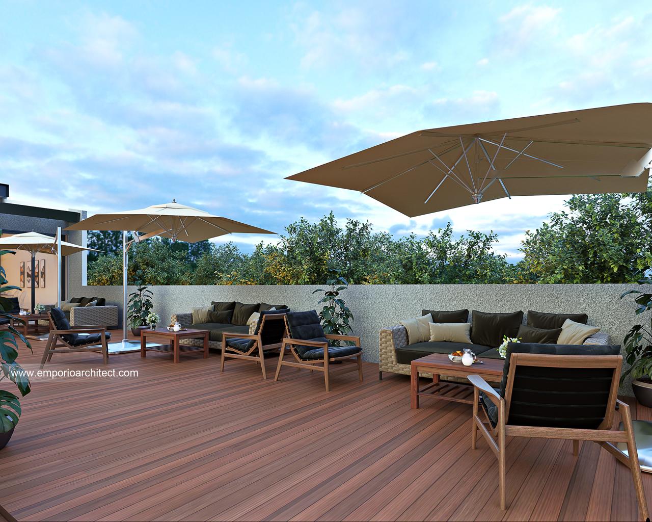 Desain Deck Area Klinik Kecantikan Quick Glam Modern 4 Lantai Ibu IRW ...