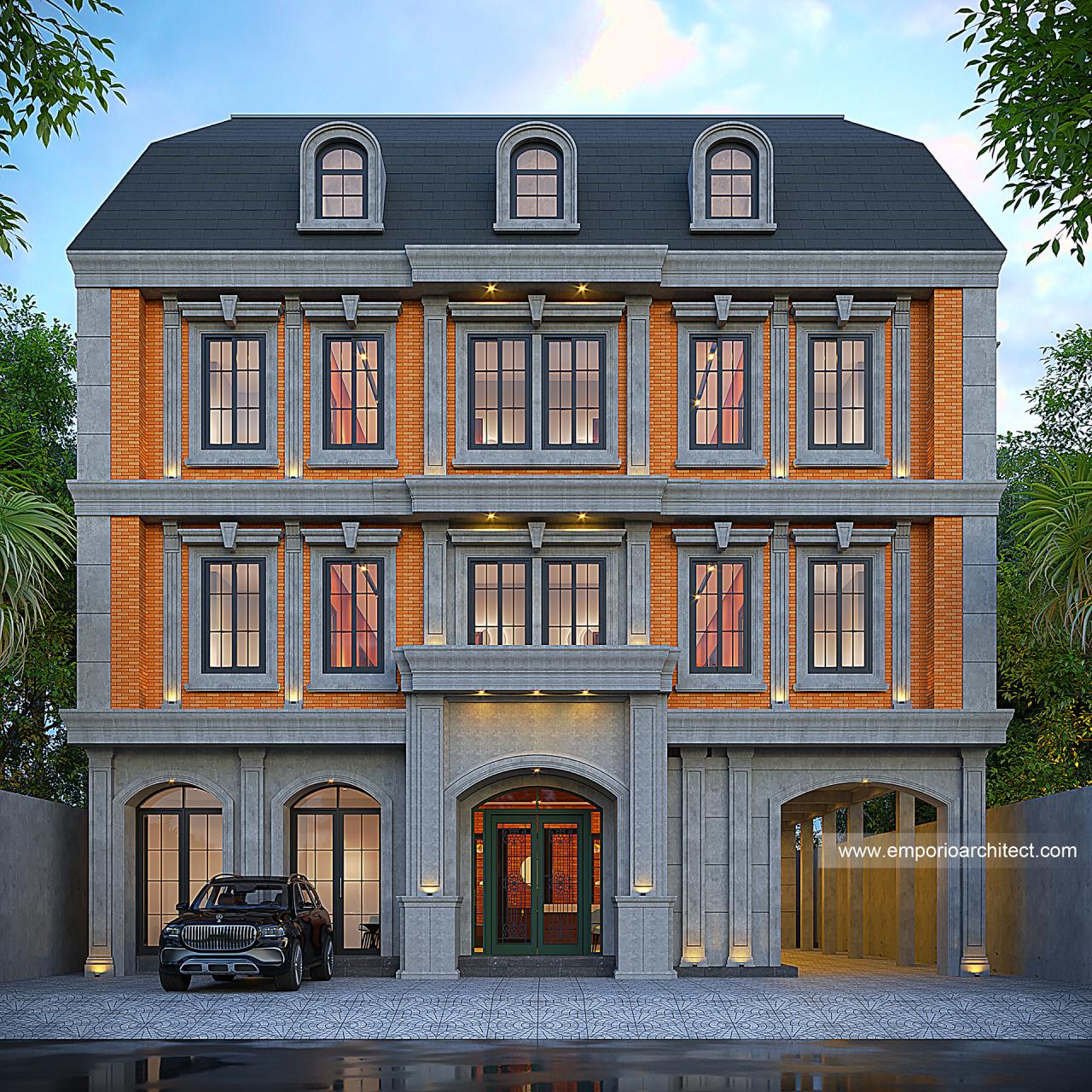 Mr. L 1800 Jelambar 17 Boarding House Classic 4 Floors Design - Jakarta Barat 39051 - Carport Design