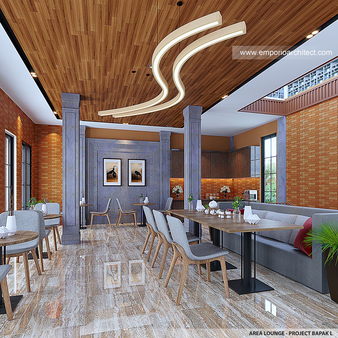 Desain Area Lounge Kost Jelambar 17 Klasik 4 Lantai Bapak L di Jakarta ...