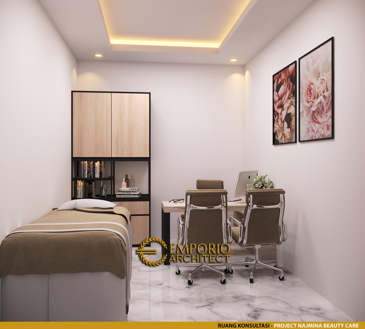 Desain Ruang Konsultasi Najmina Beauty Care Modern 2 Lantai di Blora ...