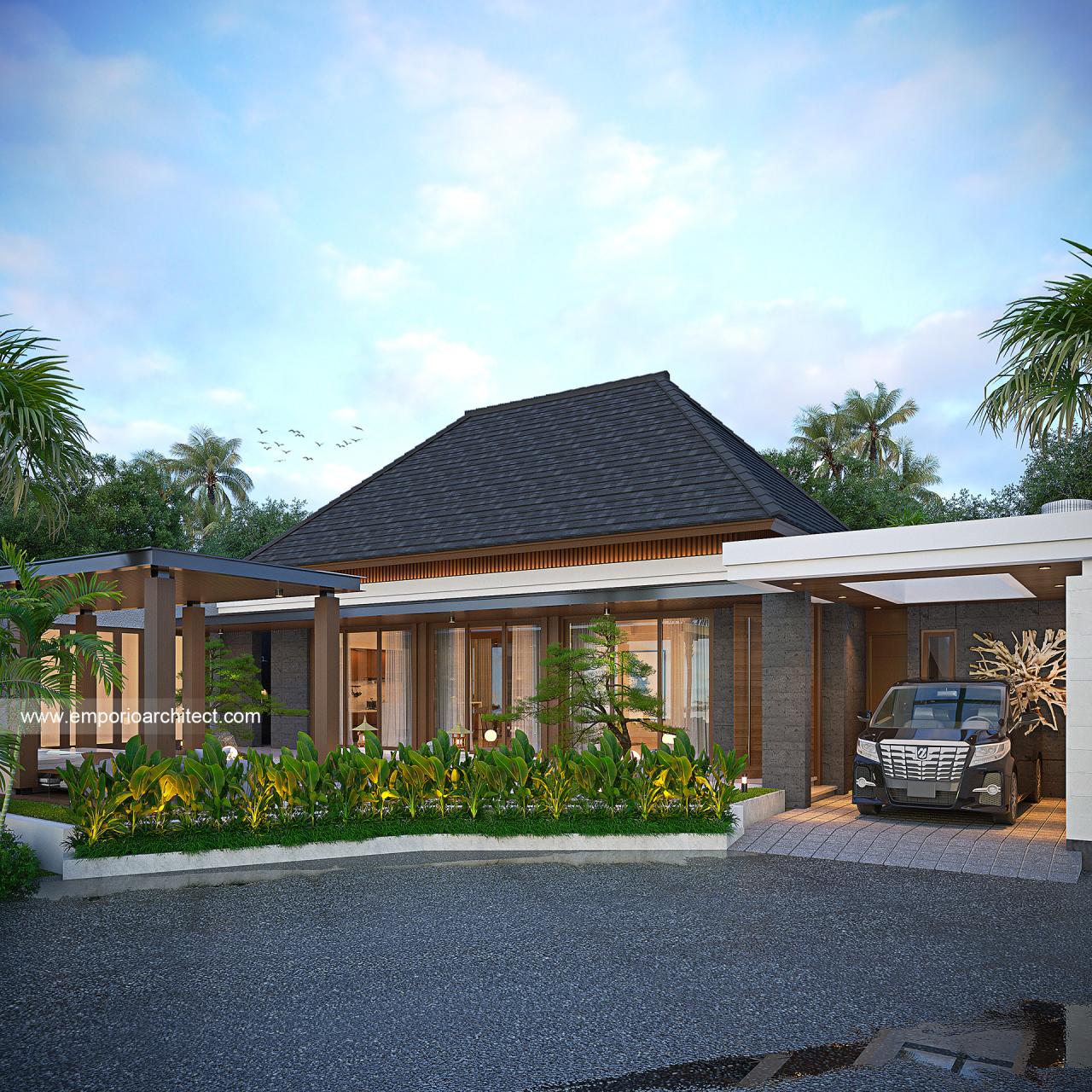 Mrs. LZ 1603 Modern Pavilion 1 Floor Design - Tangerang 34290 - Front ...