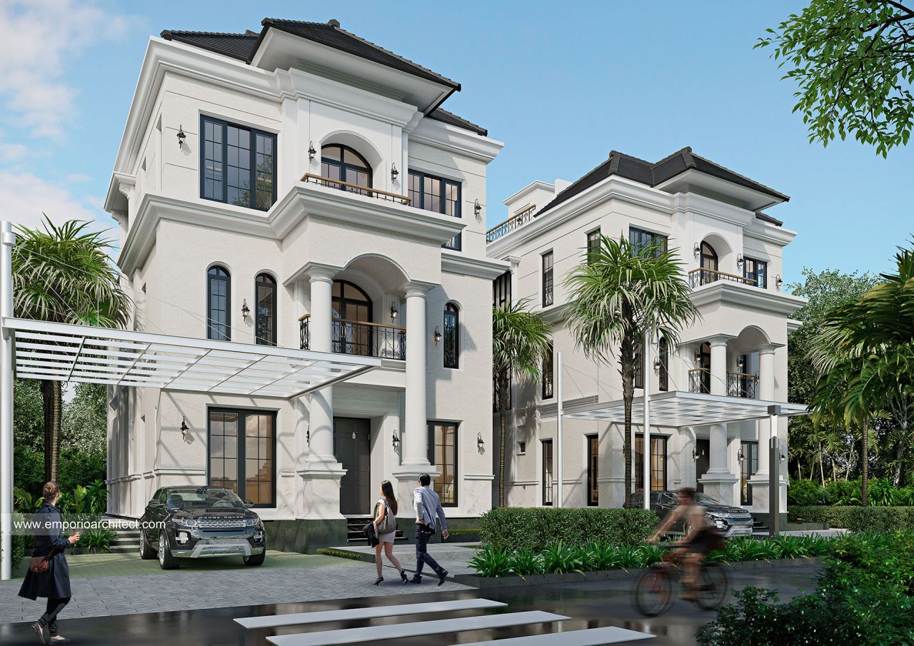 Desain Tampak Depan Kiri Perumahan F2.09.22 Cluster Phu My Hung di ...