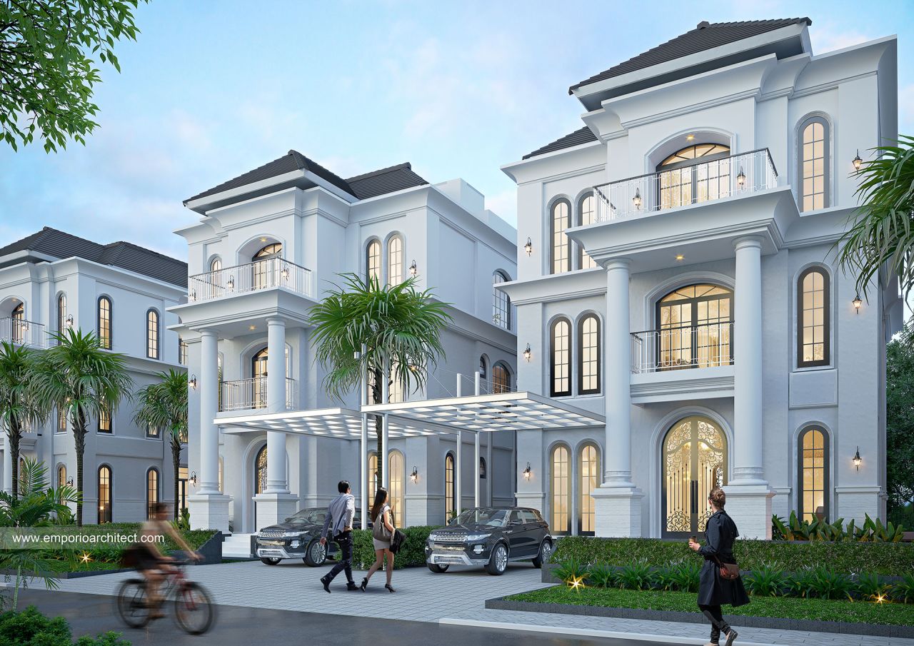 Desain Tampak Depan Kanan Perumahan F2.13.04 Cluster Phu My Hung di ...