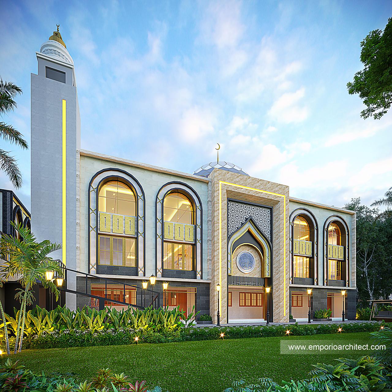Desain Tampak Depan 2 Bangunan Penunjang Pondok Pesantren Mediteran 2 ...