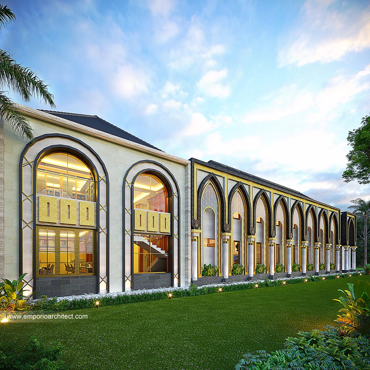 Desain Tampak Samping Asrama Pondok Pesantren Mediteran 2 Lantai Bapak ...