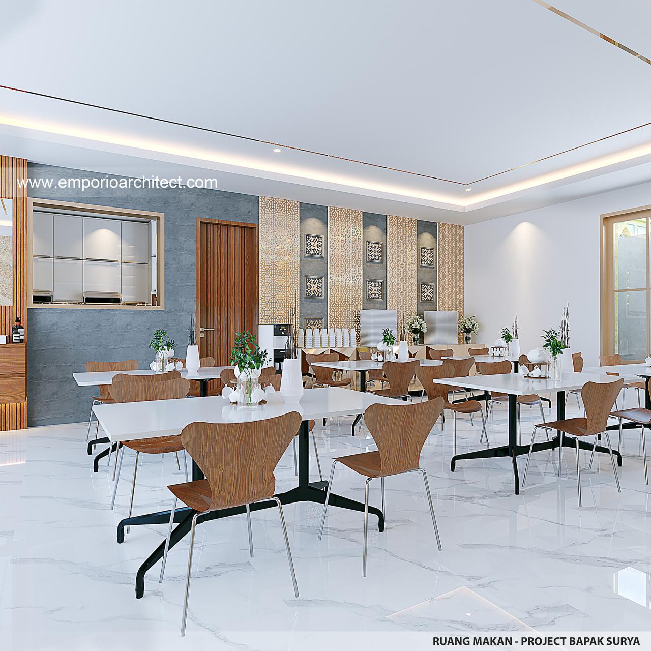 Desain Ruang Makan Pondok Pesantren Mediteran 2 Lantai Bapak SRY di ...