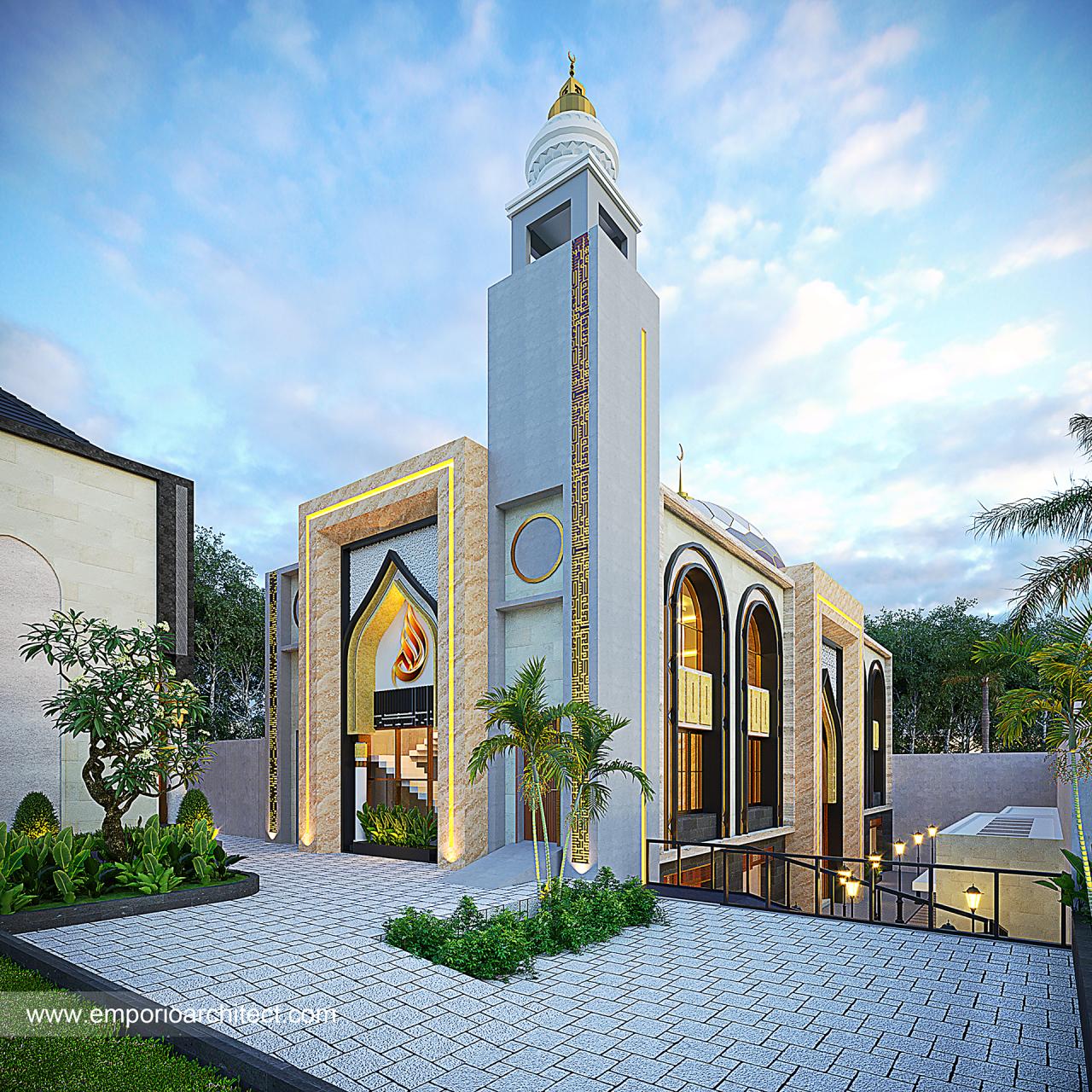 Desain Tampak Samping Bangunan Penunjang Pondok Pesantren Mediteran 2 ...