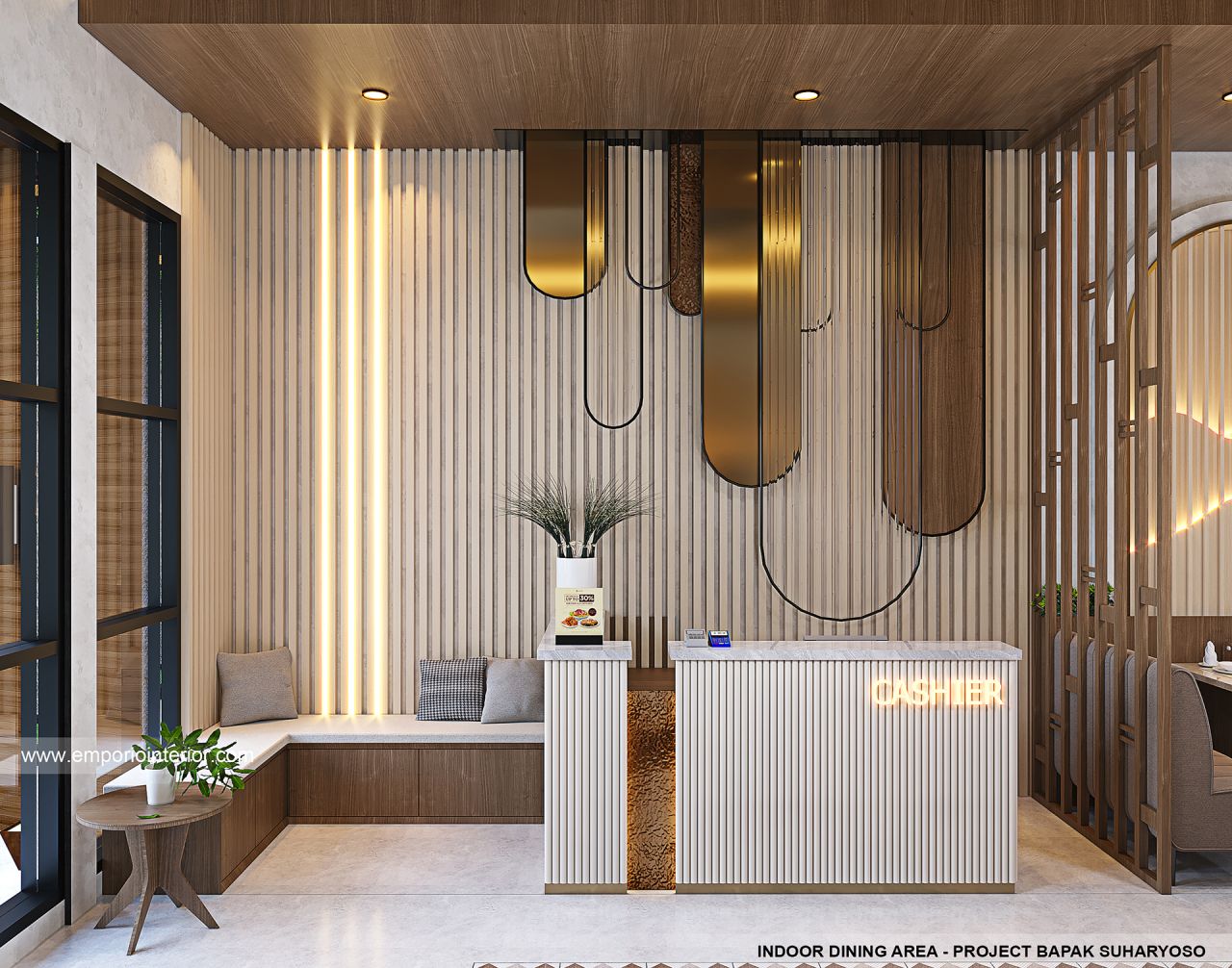 Mr. SHY 1492 Teman Bahagia Restaurant Modern 1 Floor Design - Bontang ...