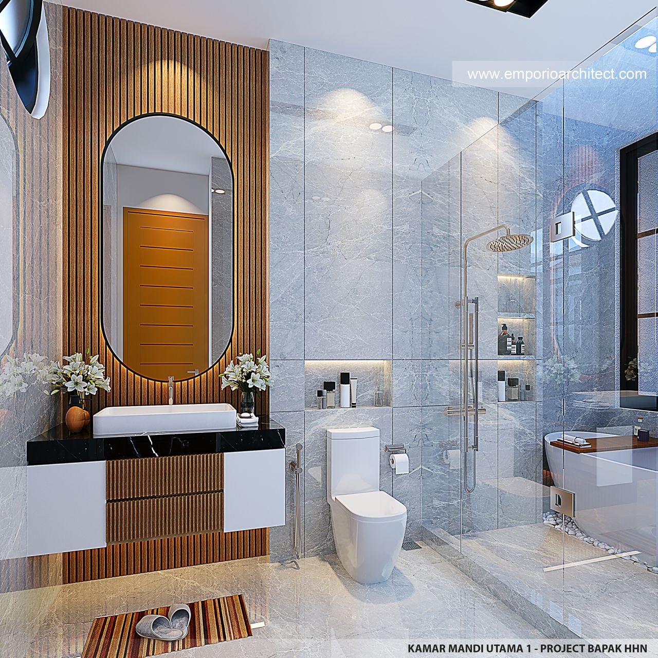 Mr. HHN 1735 American Style House 1 Floor Design - Yogyakarta 37367 ...