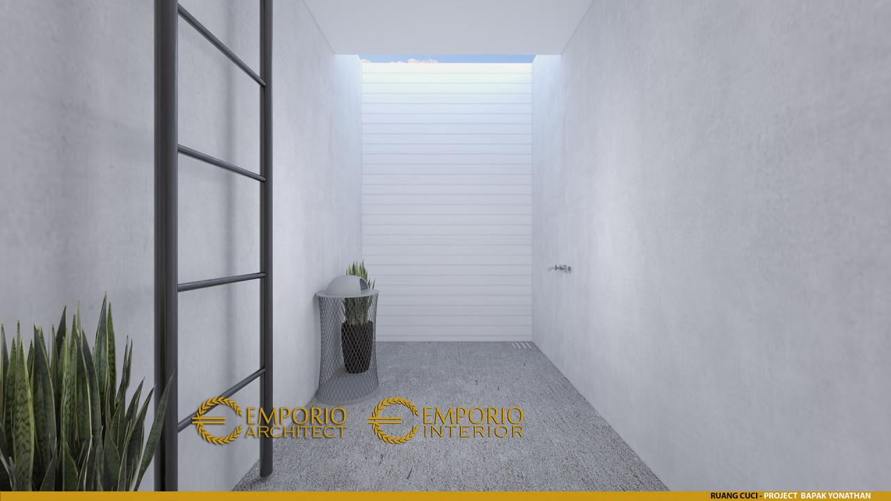 Desain Ruang Cuci (Laundry) Rumah Classic 3 Lantai Bapak YNT di Solo ...