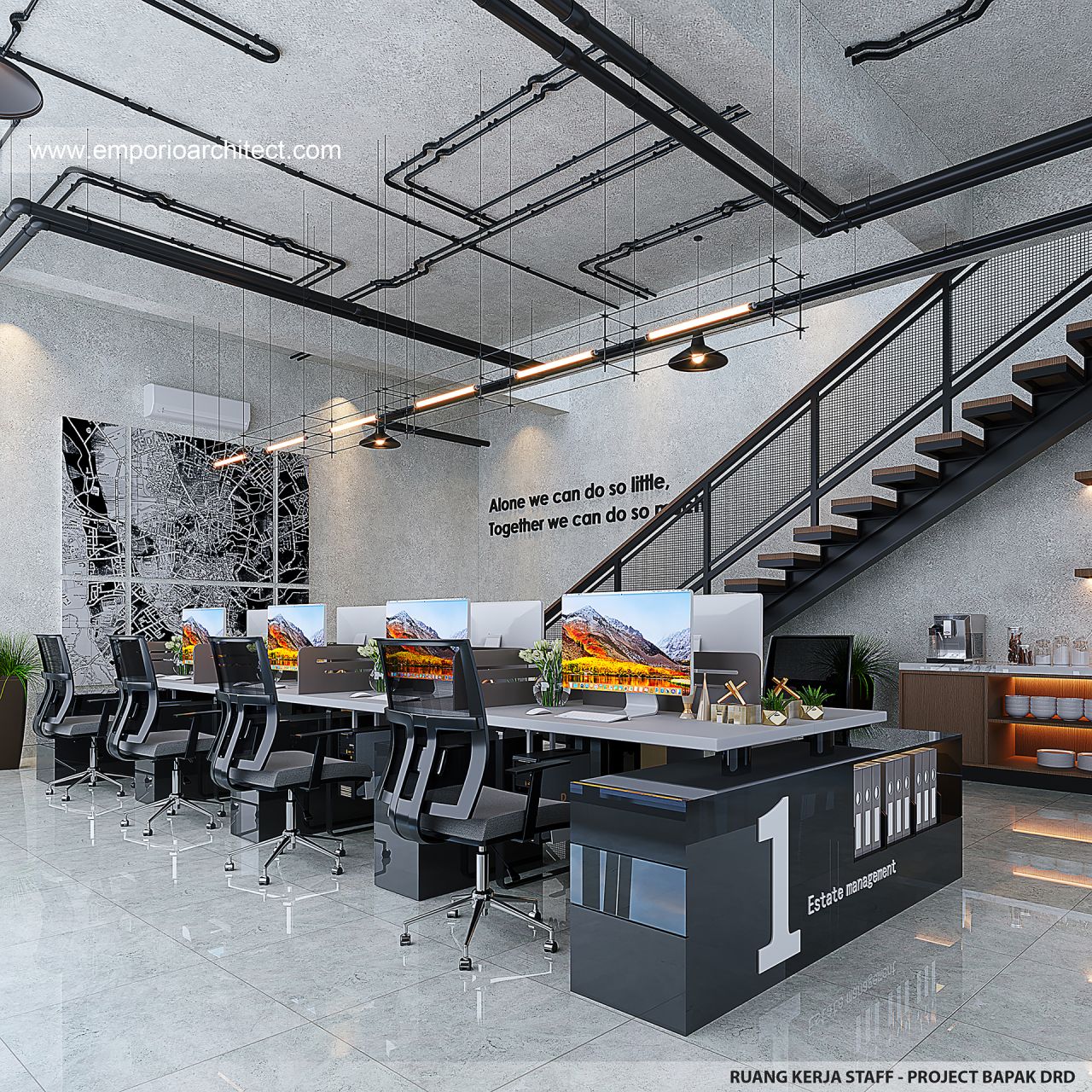 Mr. DRD 1988 Modern House and Office 2 Floors Design - Depok 43989 ...