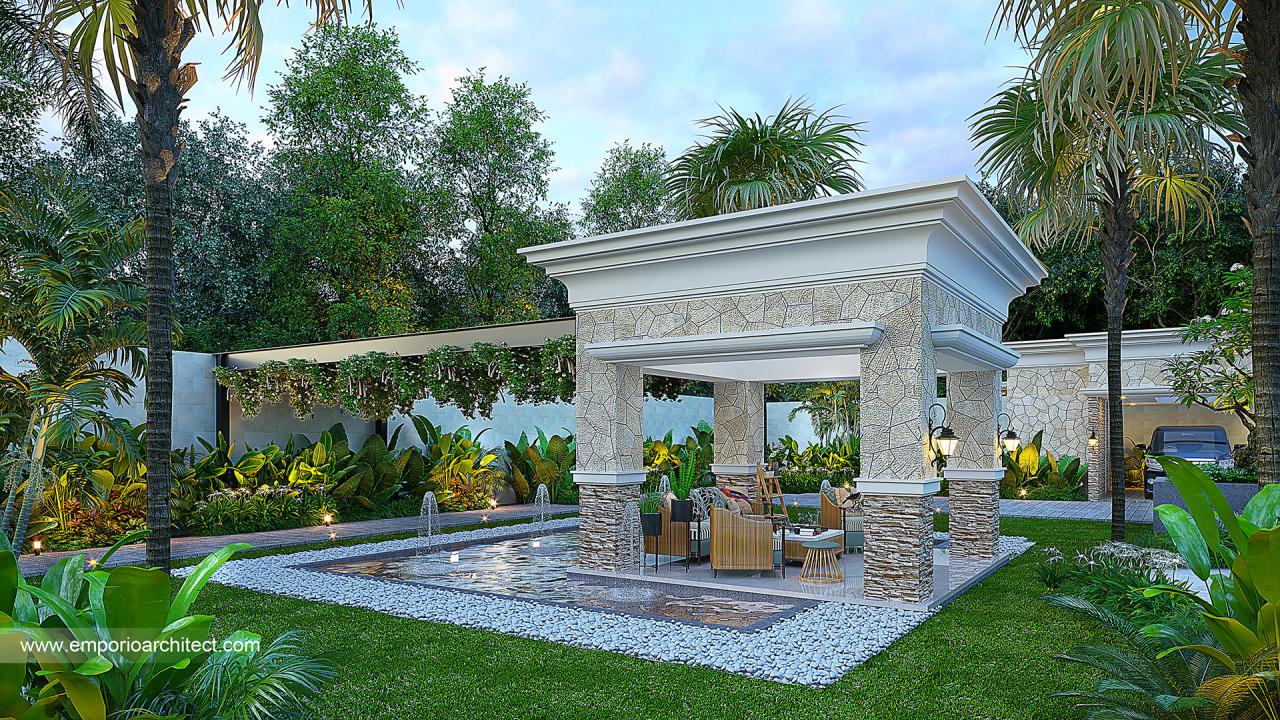 Desain Gazebo Rumah Italian Classic 1 Lantai Bapak EDK di Lampung 29400 ...