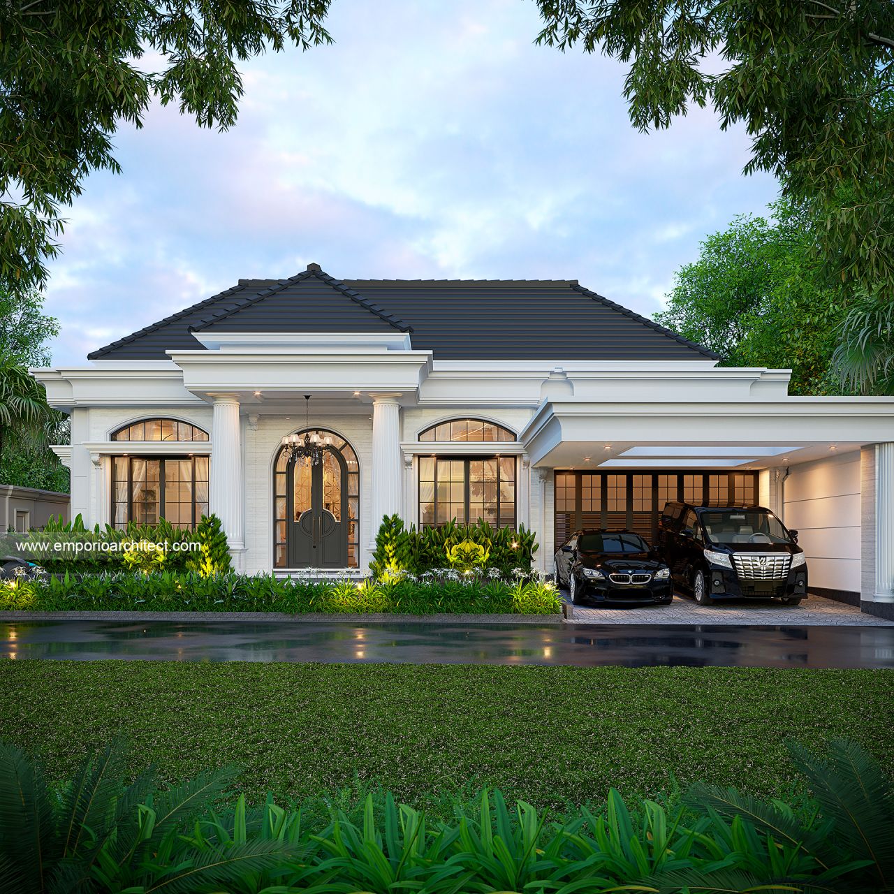 Mr. HDN 2212 Classic House 1 Floor Design - Sidoarjo, Jawa Timur