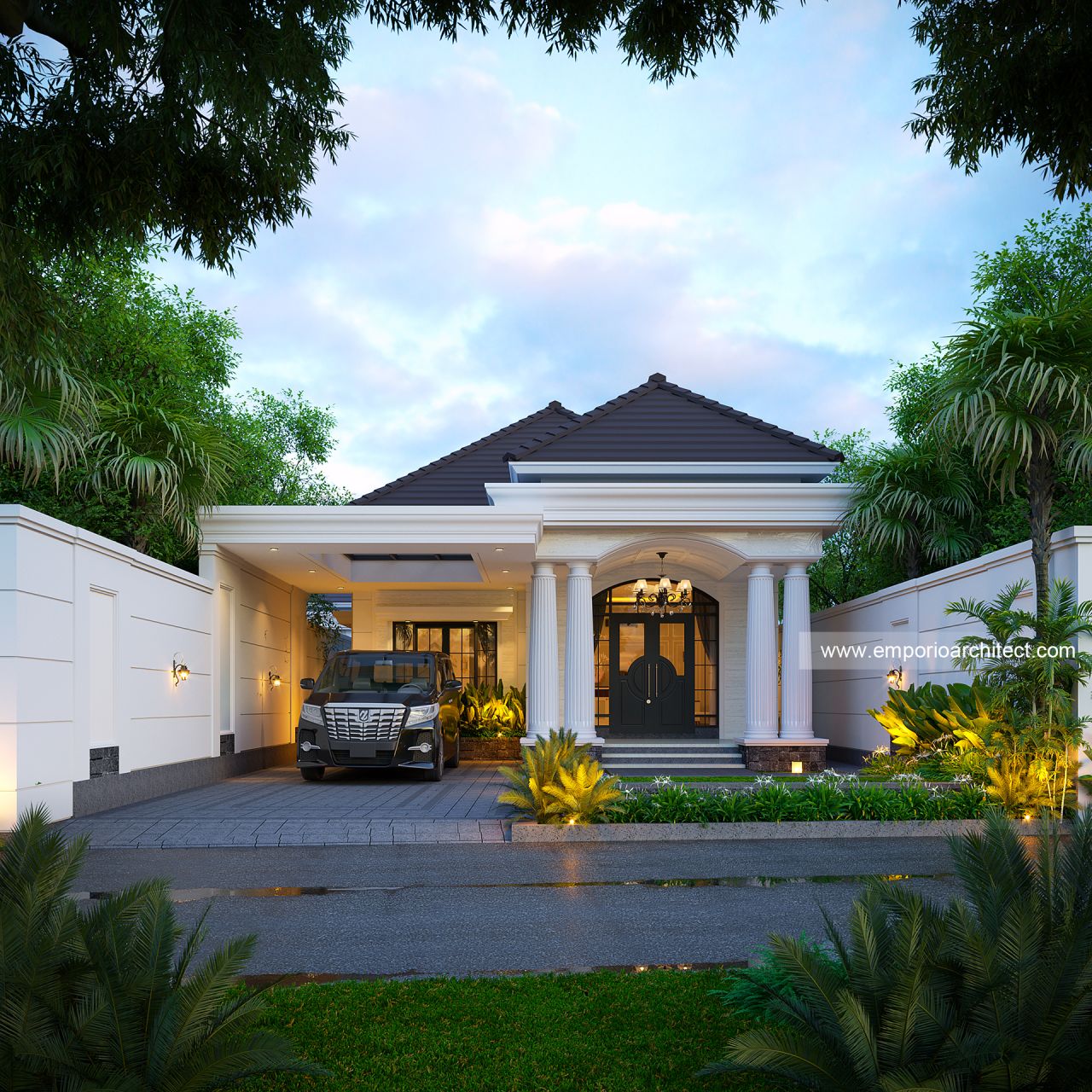 Mrs. PJH 1777 Classic House 1 Floor Design - Kalimantan Selatan