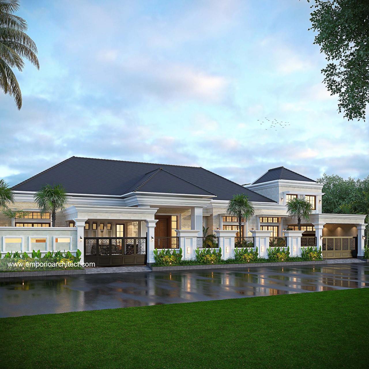 #housefacade - Mrs. MY Classic House 1.5 Floors Design - Tebet, Jakarta ...