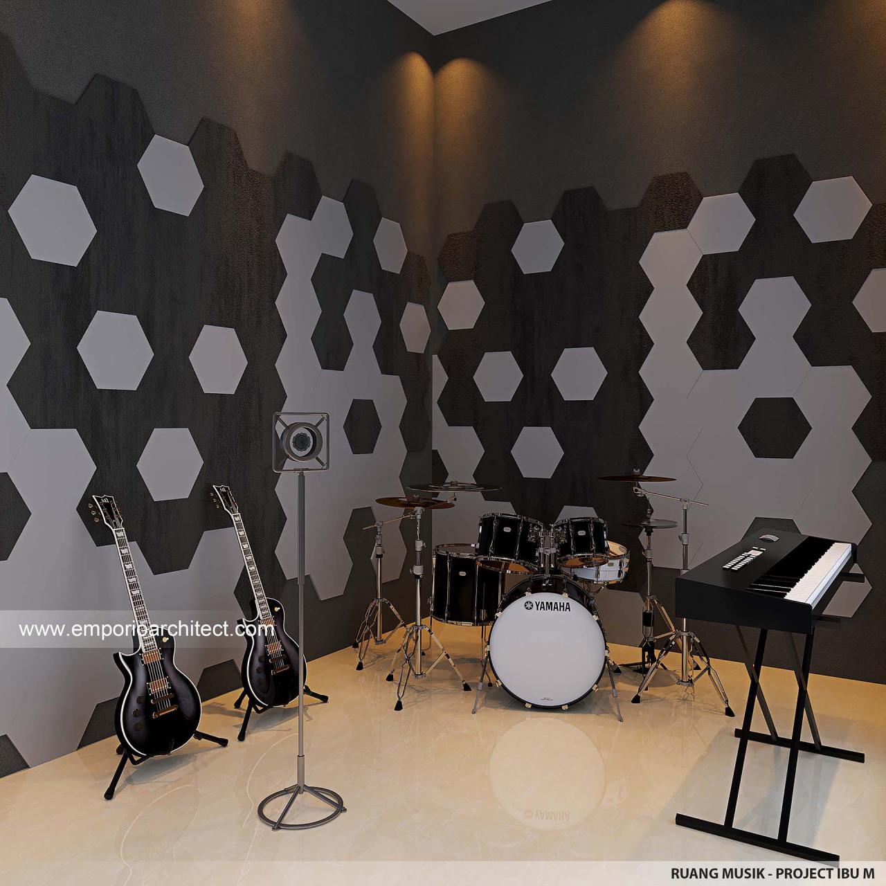 Desain Ruang Musik Rumah Klasik 1.5 Lantai Ibu MY di Tebet, Jakarta ...