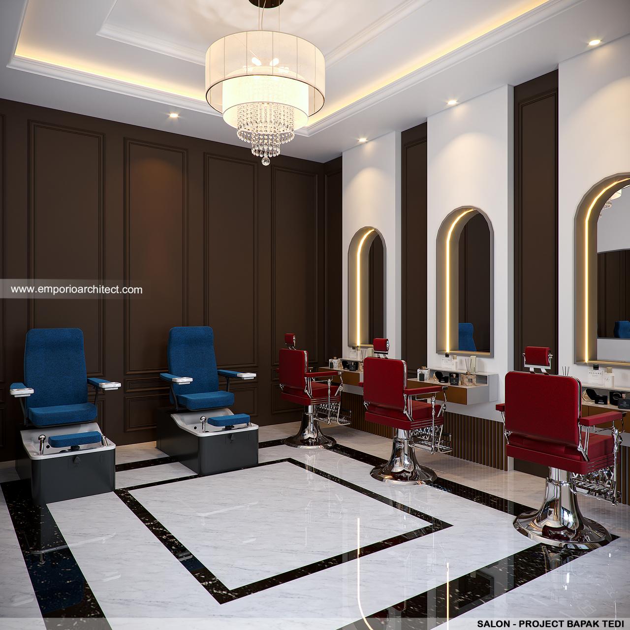 Desain Salon Rumah Klasik 2 Lantai Bapak TDI di Pangkalpinang 20515 ...