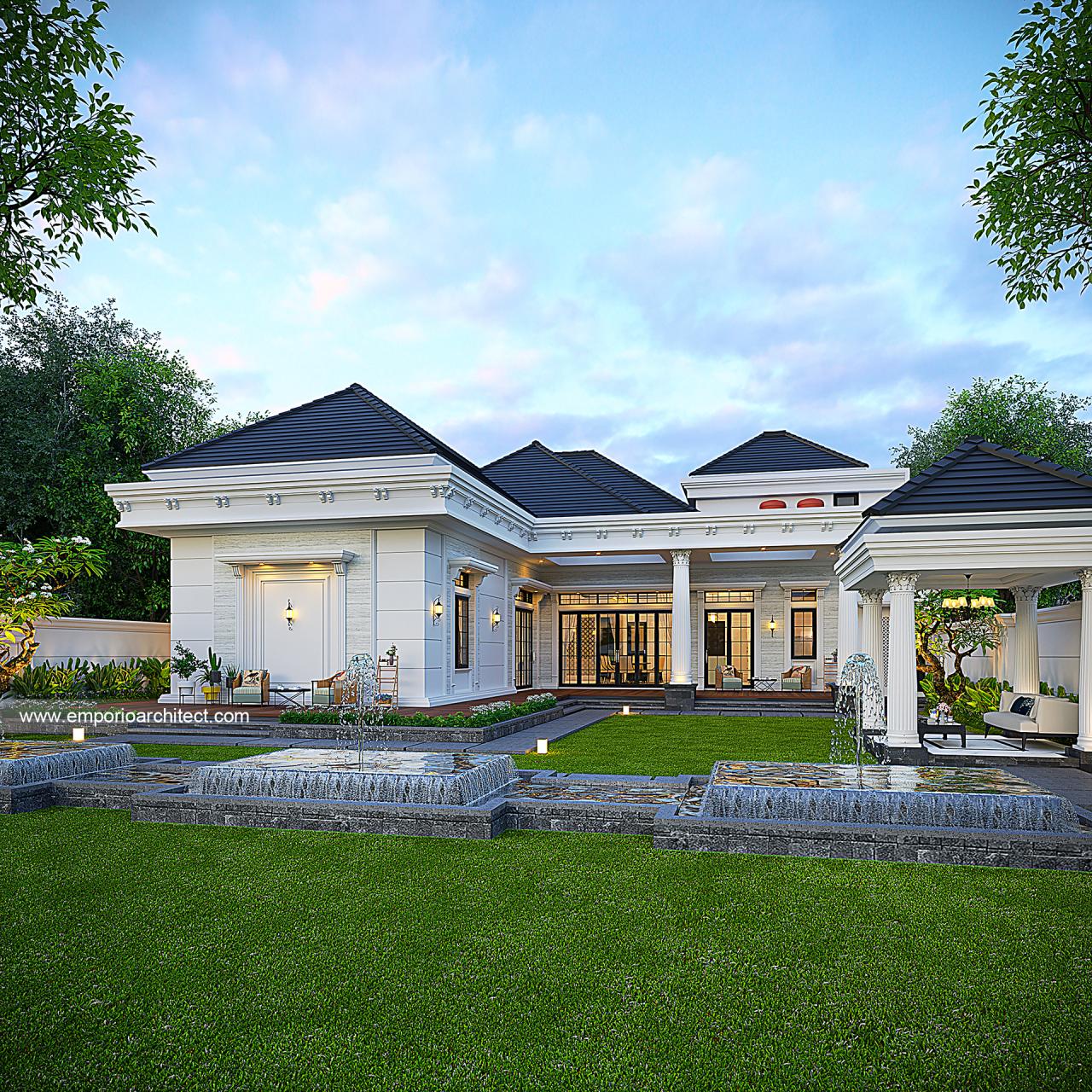 Desain Tampak Belakang Rumah Klasik 2 Lantai Bapak FDL di Aceh 34417 ...