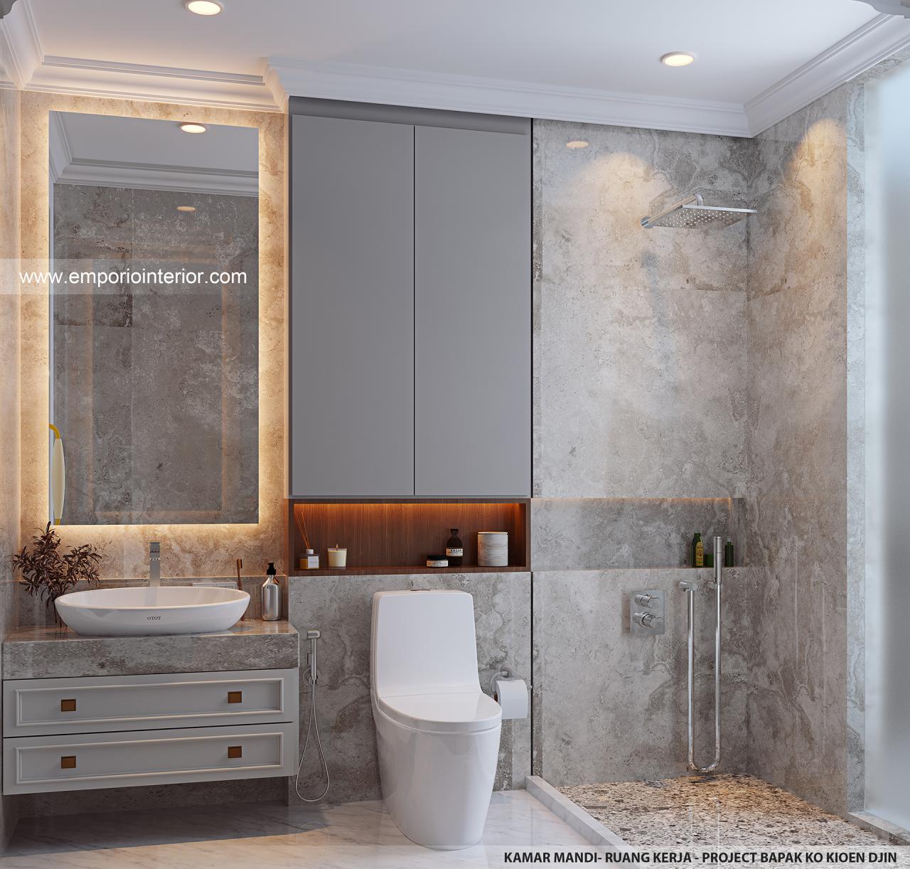 Mr. Ko Kioen Djin 2032 Classic House 2 Floors Design - Surabaya 31096 - Bathroom Design