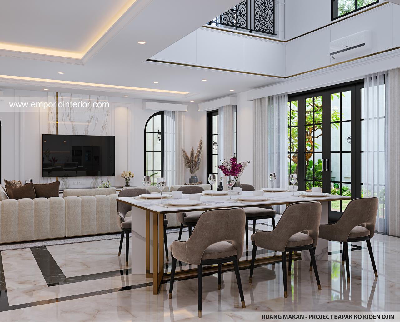 #interiordesign - Mr. Ko Kioen Djin Classic House 2 Floors Design - Surabaya - Code 31072