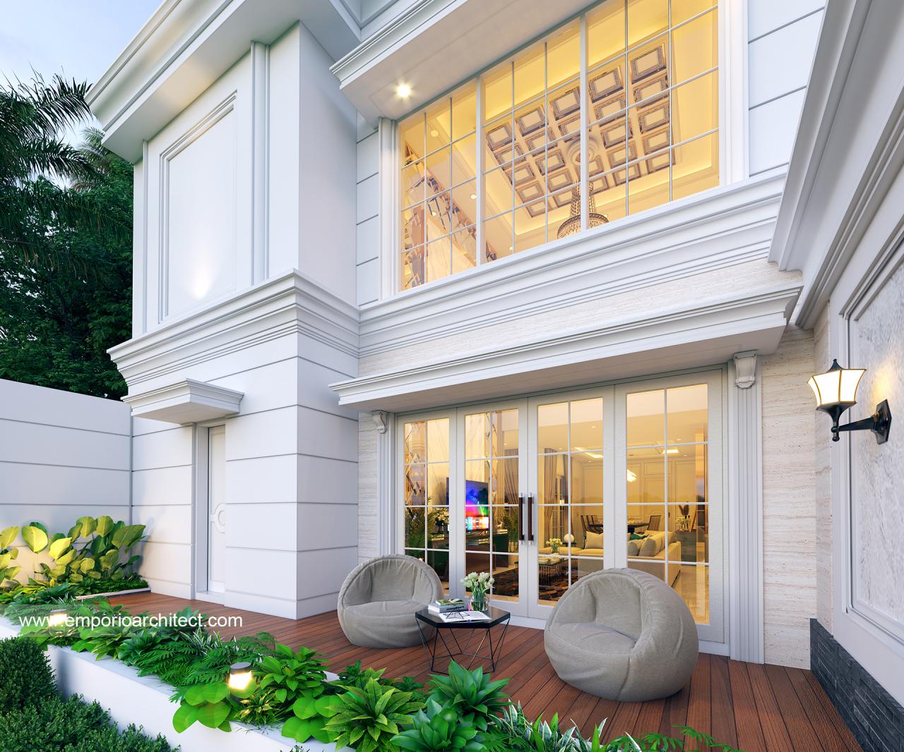 #sideviewexterior - Mrs. HNF 1237 Classic House 2 Floors Design - Malang, Jawa Timur - Code 20347