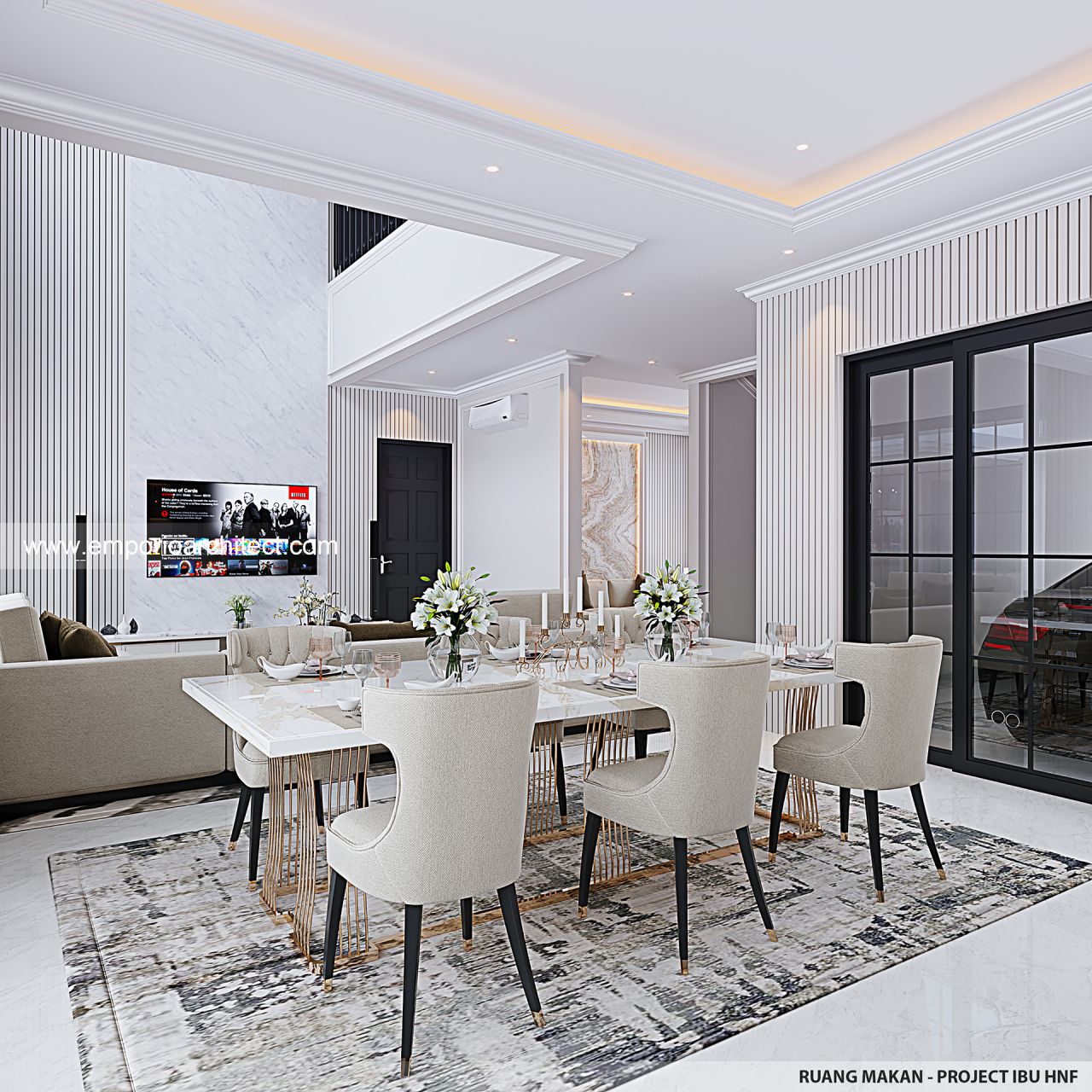 Mrs. HNF Classic House 2 Floors Design - Pamulang, Tangerang Selatan 46928 - Interior Design