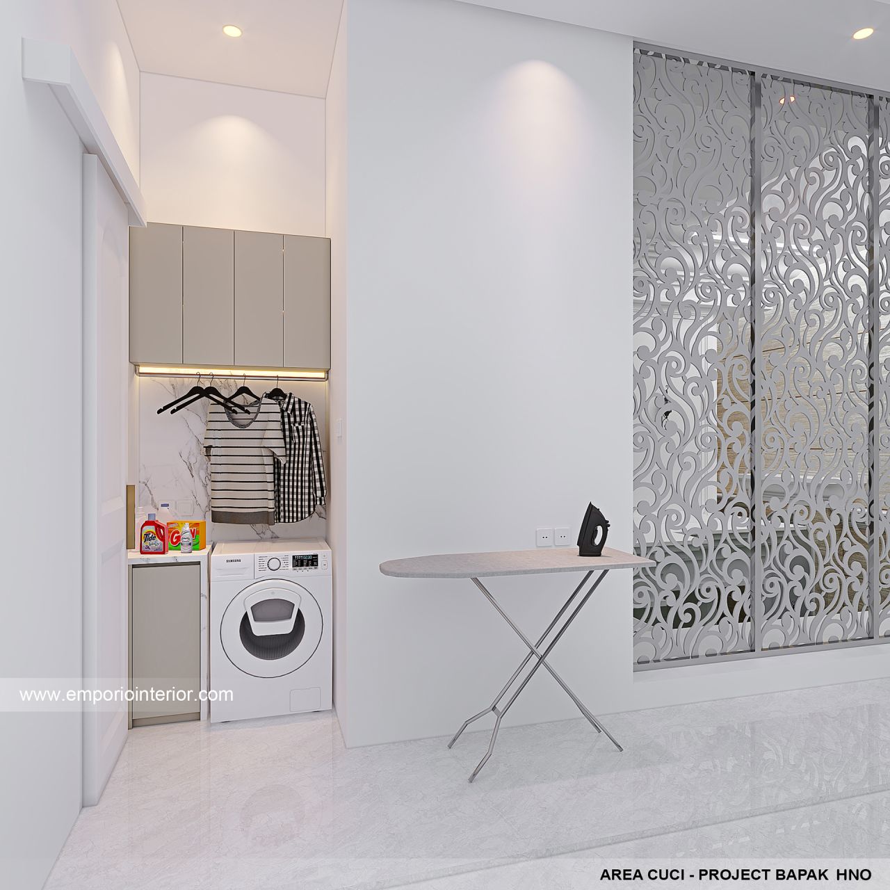 Desain Area Cuci Rumah Klasik 2 Lantai Bapak HNO di Semarang 43930 ...