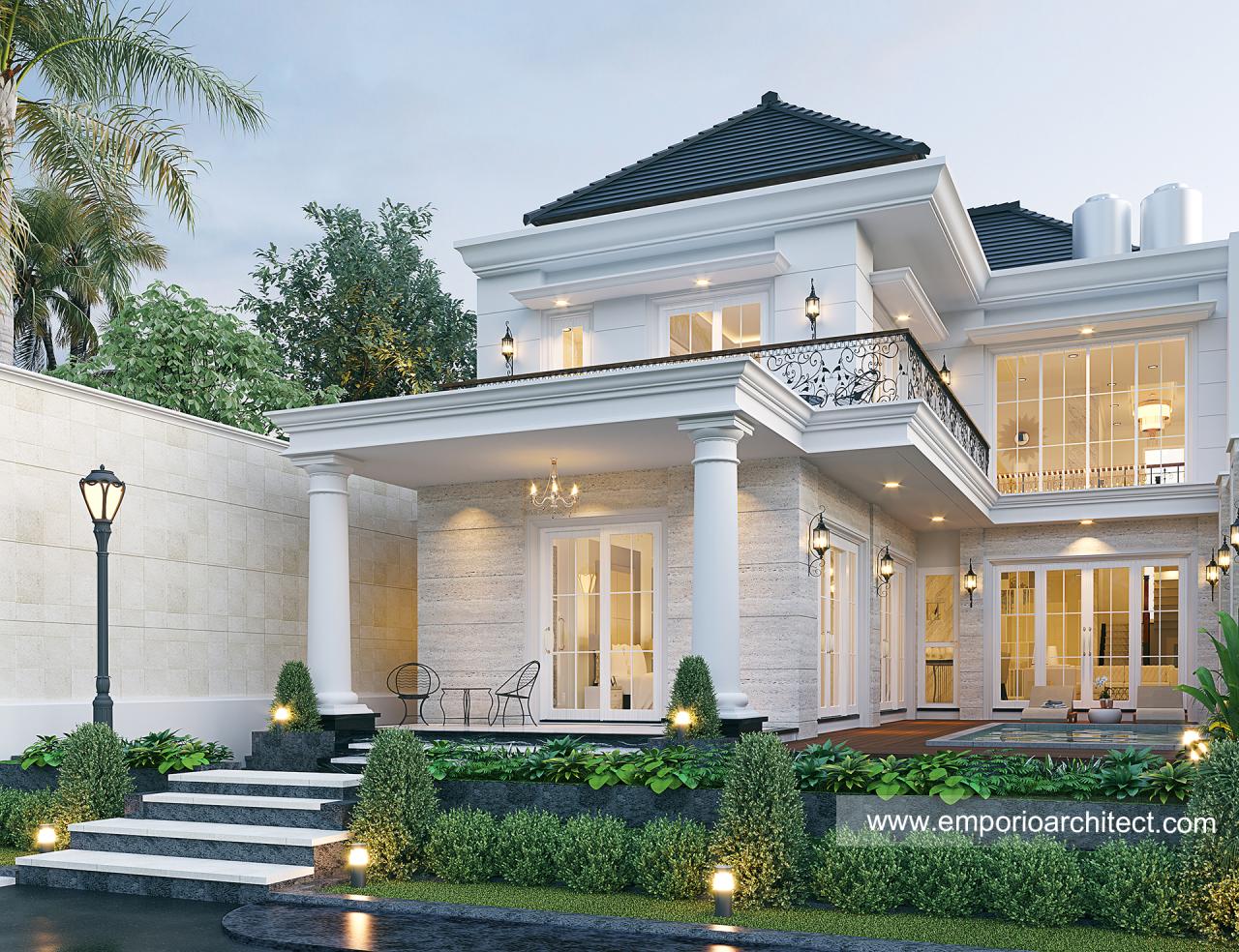 Mr. Irman Classic House 2 Floors Design - Batam 16870 - Classic Home Design