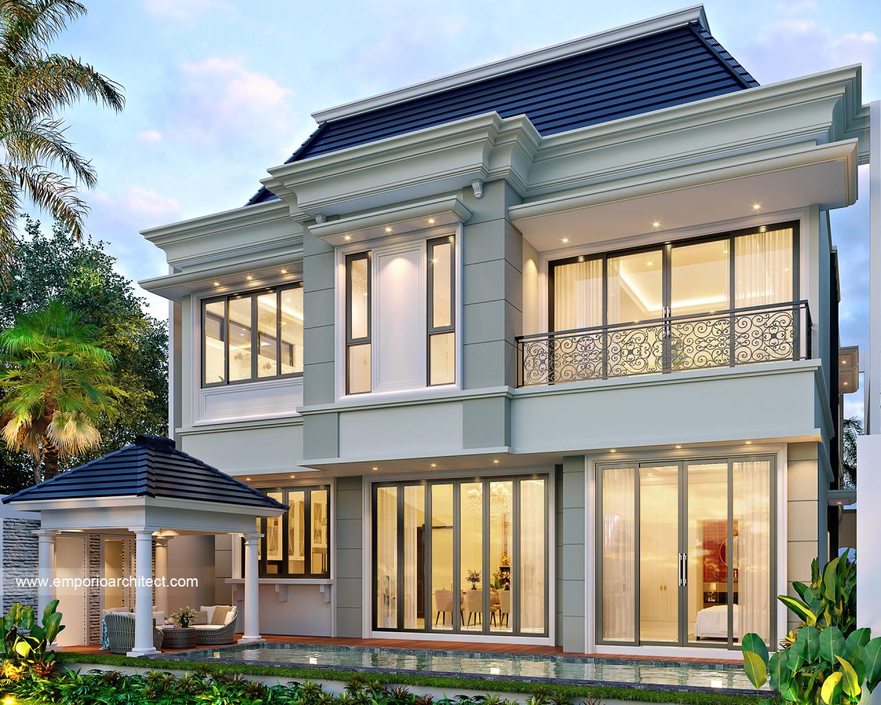 Mrs. CRL II 1195 Classic House 2 Floors Design - Surabaya 18056 ...