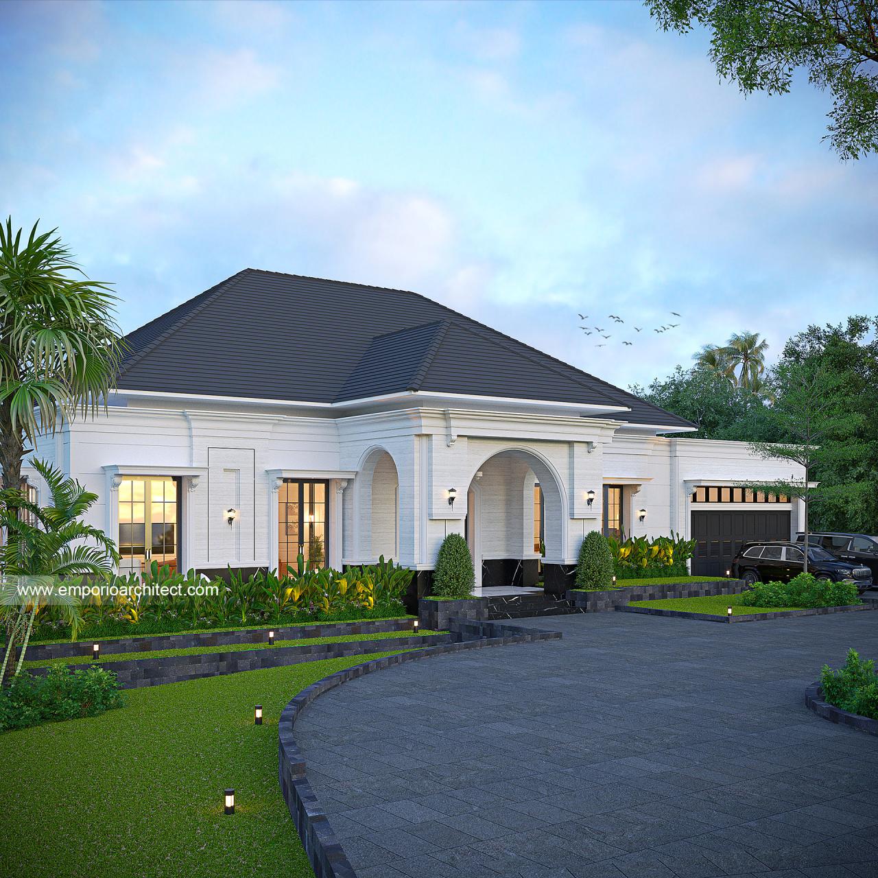 Mr. YKI 1610 Classic House 2 Floors Design - Sentul, Bogor 33827 - Home Exterior Design