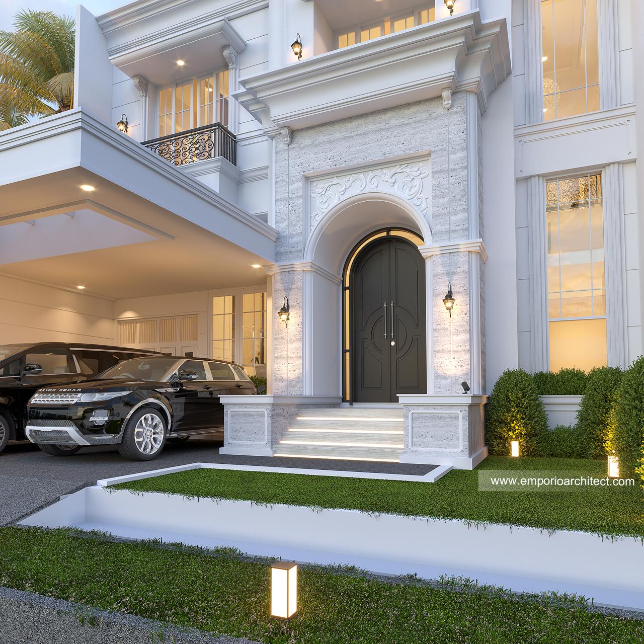 Mr. ARS Classic House 2 Floors Design - Tangerang 23083 - Front View ...