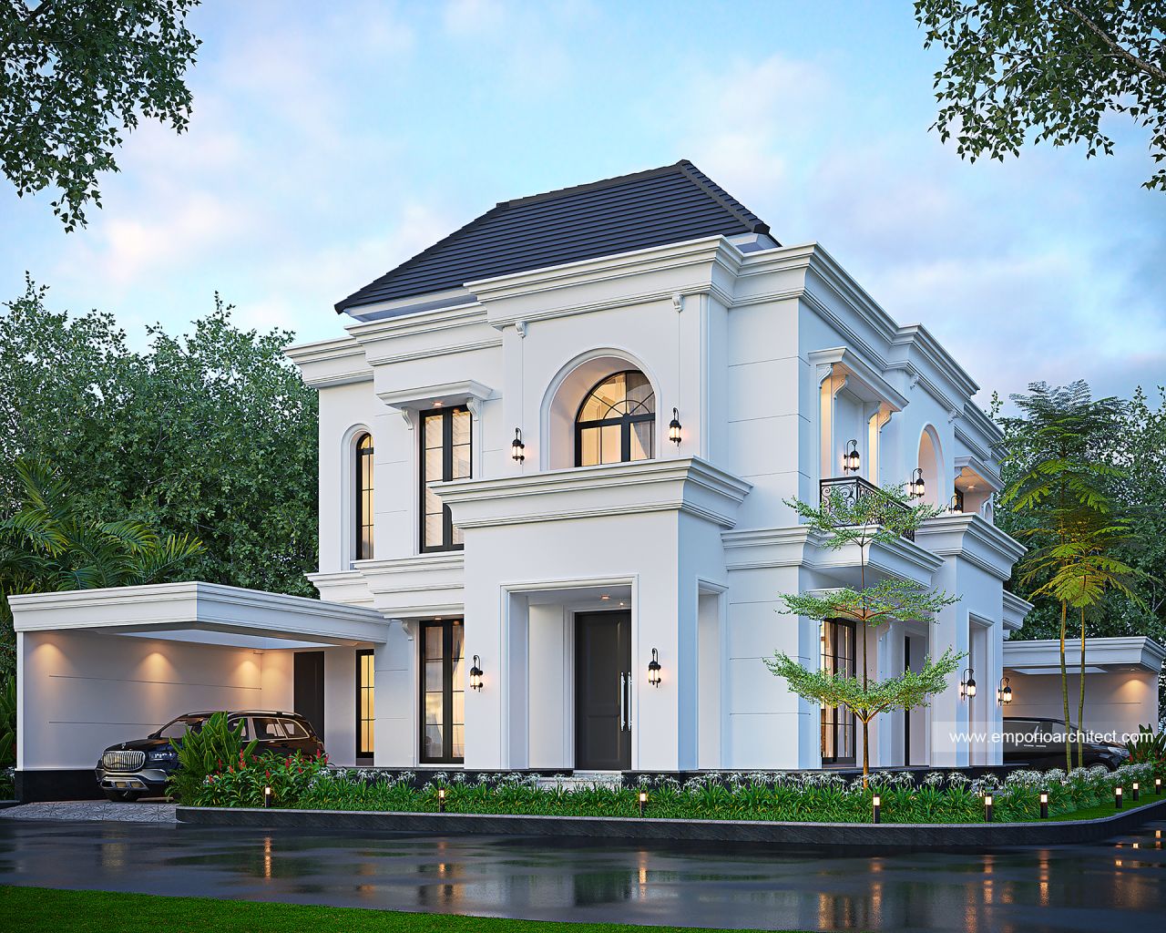 Mr. JHN 2024 Classic House 2 Floors Design - Tangerang 44739 - 2 Floors ...