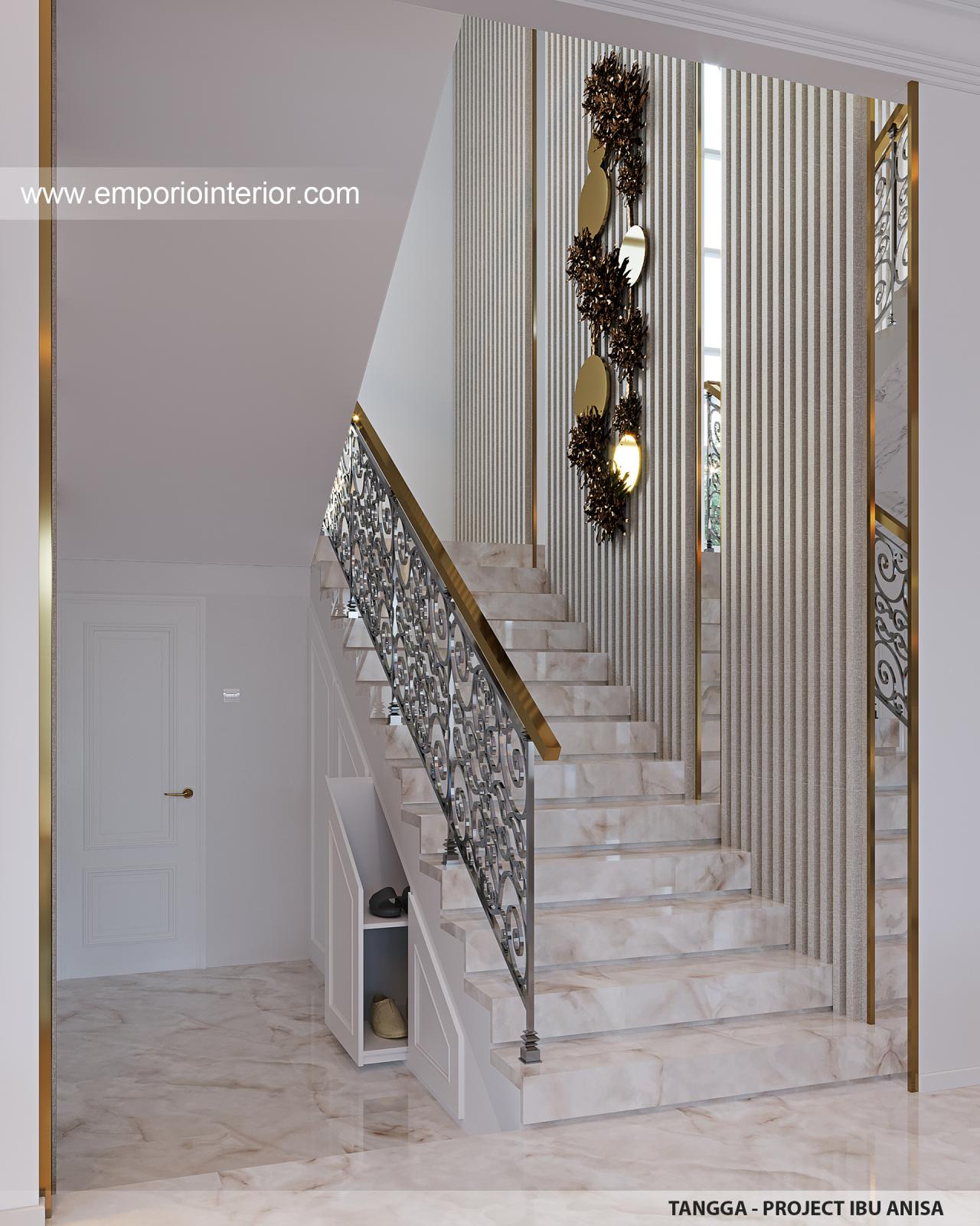 Mrs. ANS 2039 Classic House 2 Floors Design - Jakarta 33326 - Railing ...